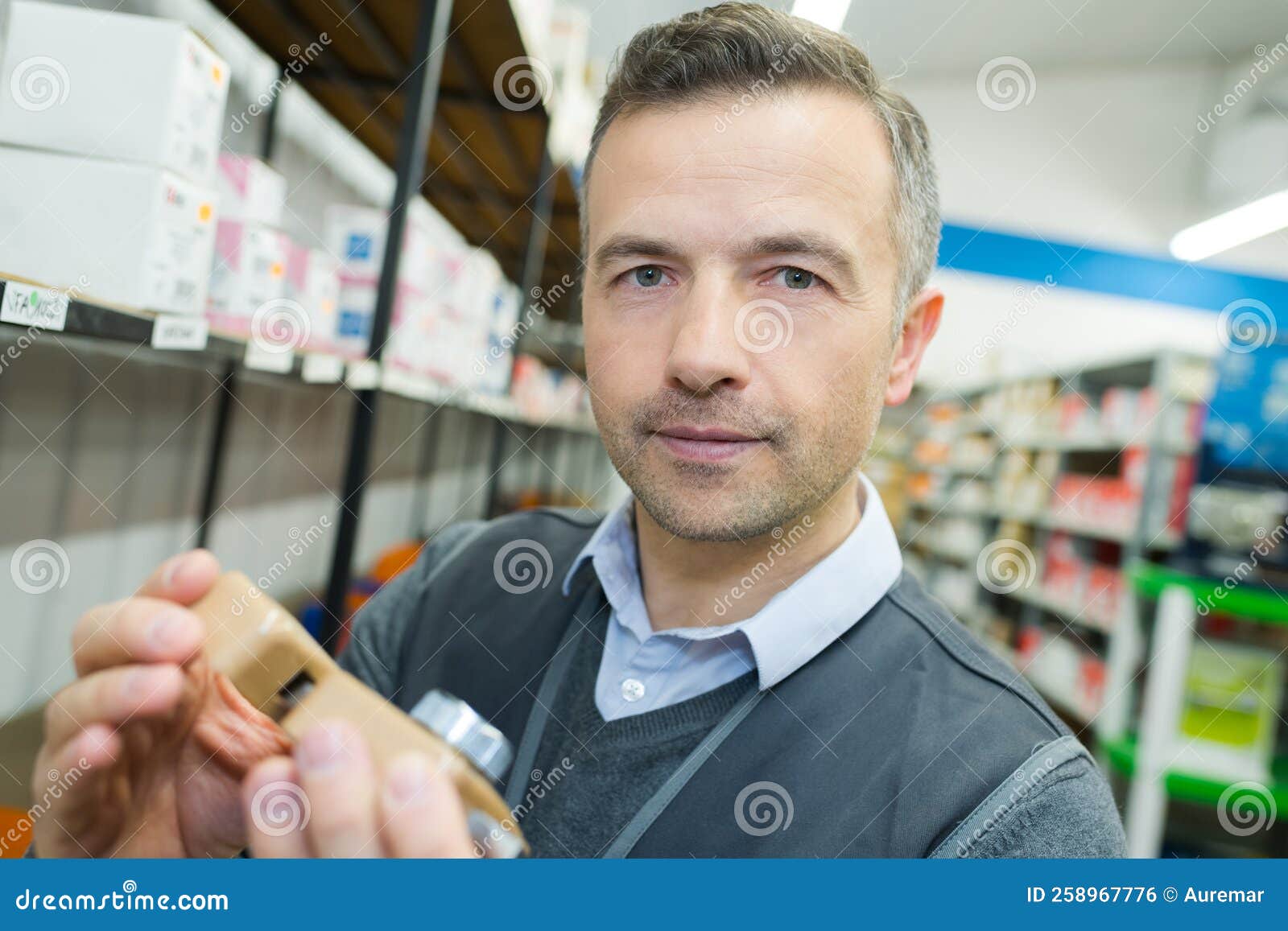 Portrait Logistics Manager Warehouse Stock Photo - Image of warehousing ...