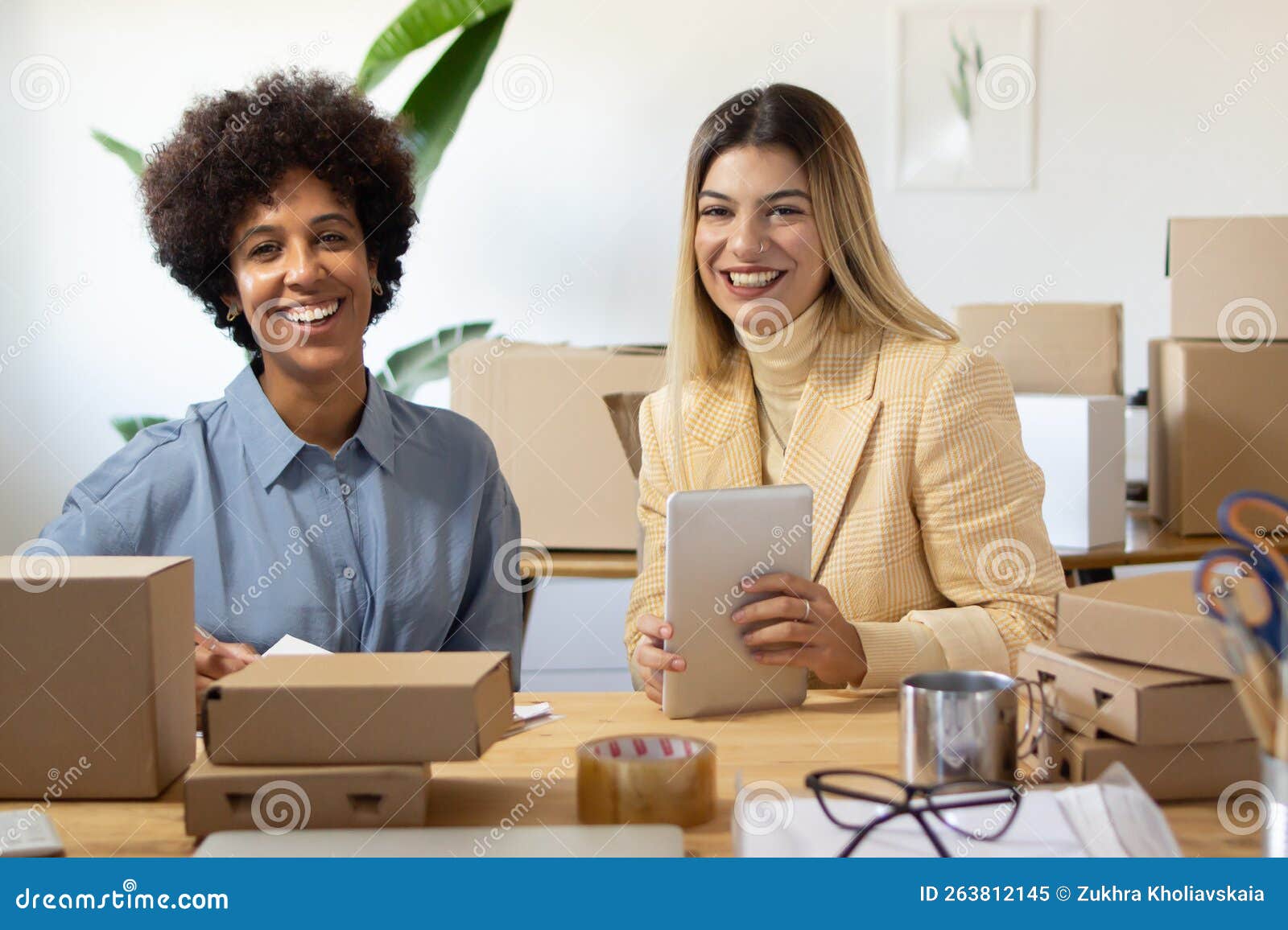 Portrait of Logistics Workers in Office Stock Image - Image of manager ...