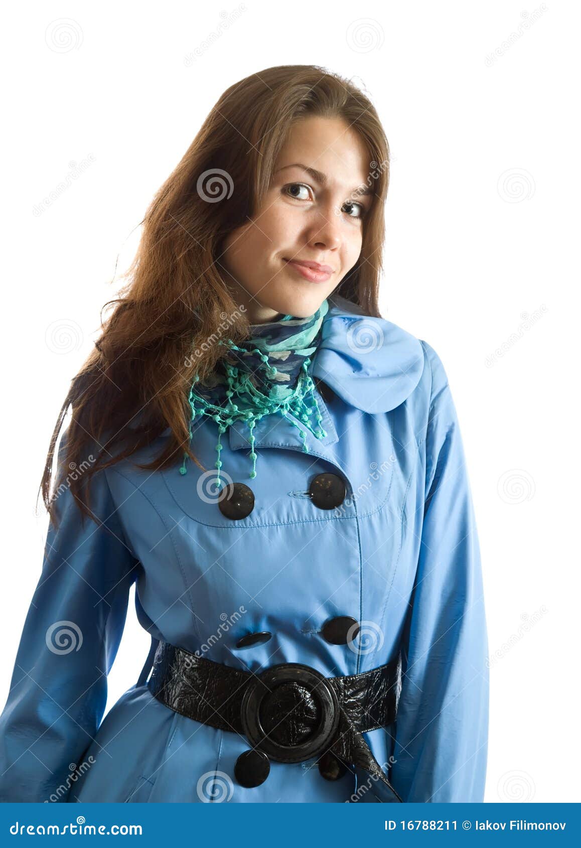 Portrait of Long-haired Girl Stock Image - Image of caucasian, person ...