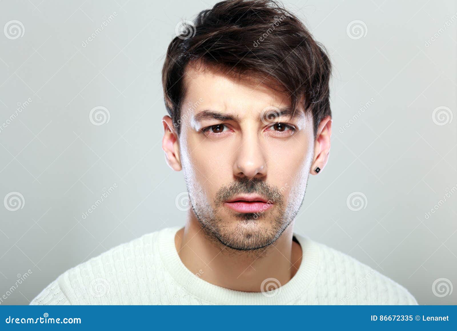 Portrait look serious stock image. Image of people, close - 86672335