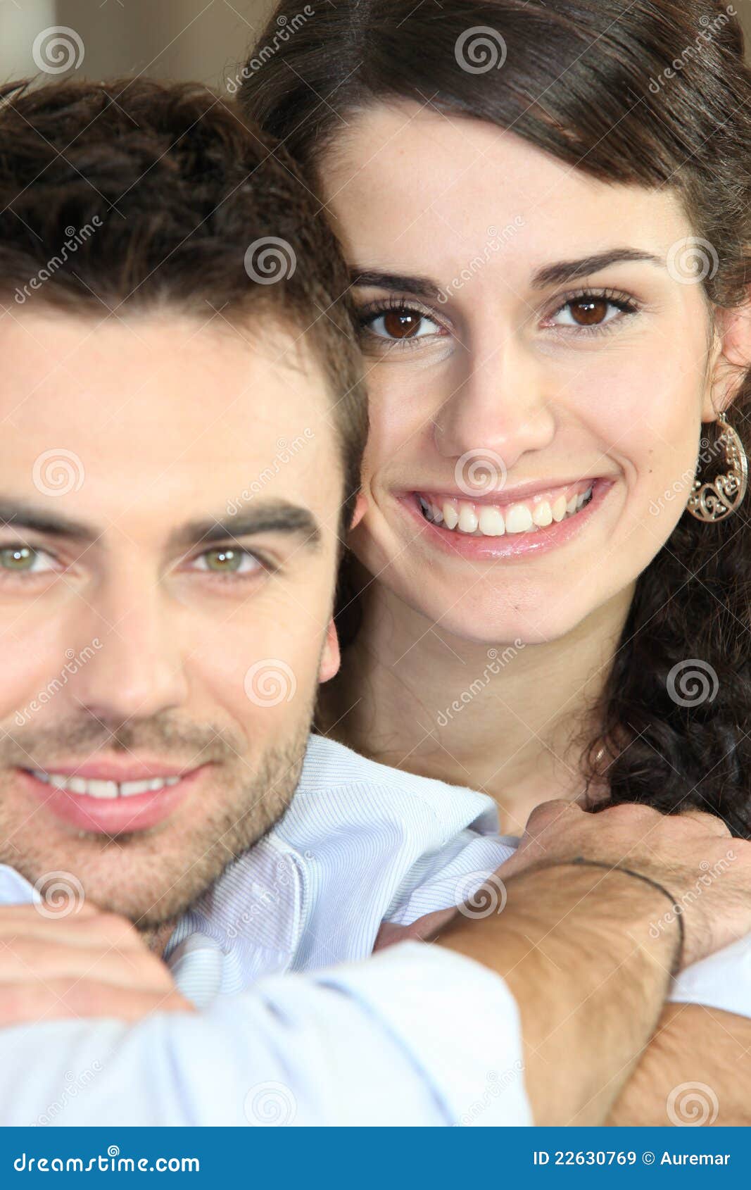 Portrait of a Loving Couple Stock Image - Image of eyes, beard: 22630769
