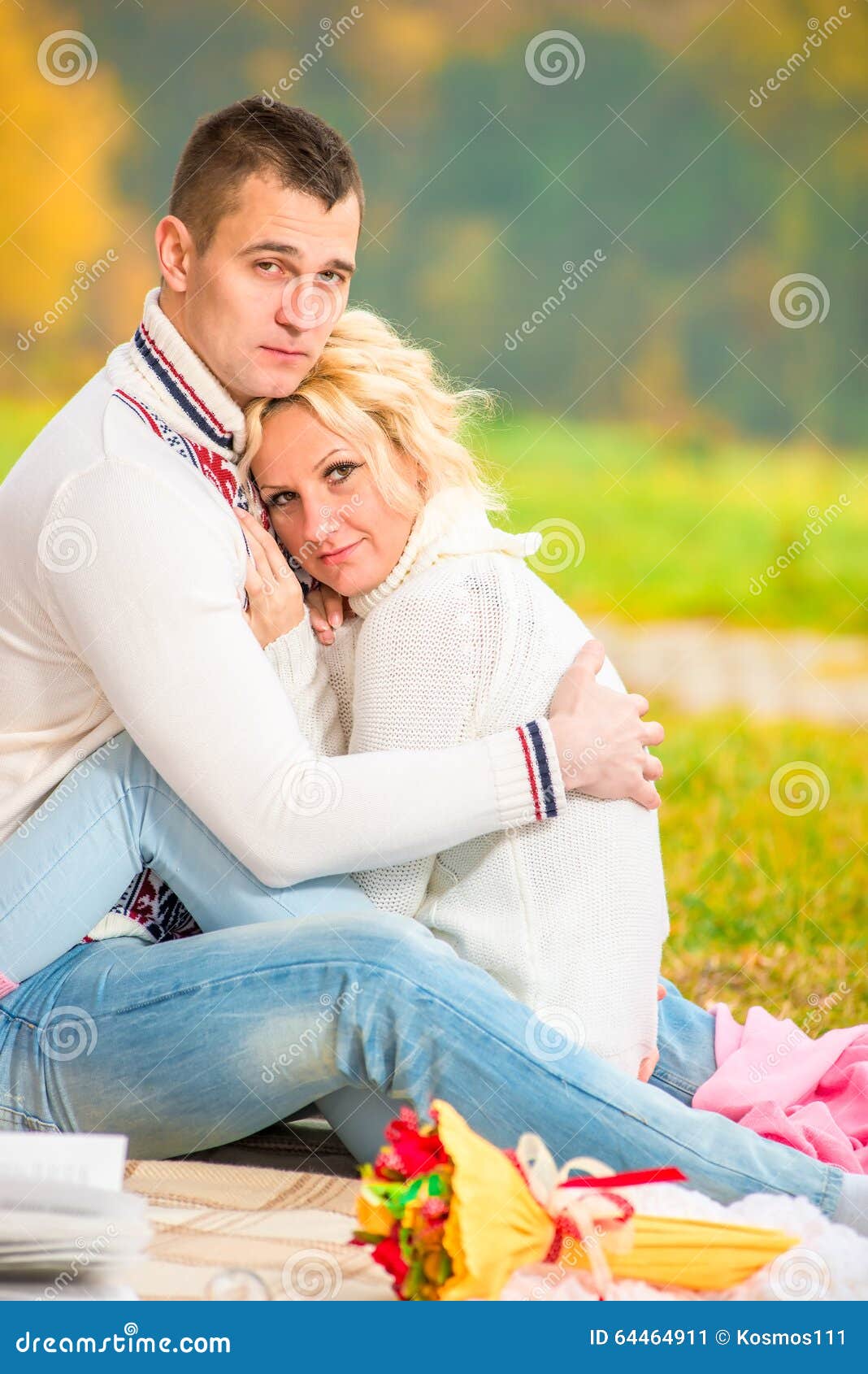 Portrait of a Loving Couple Hugging Stock Image - Image of enjoying ...