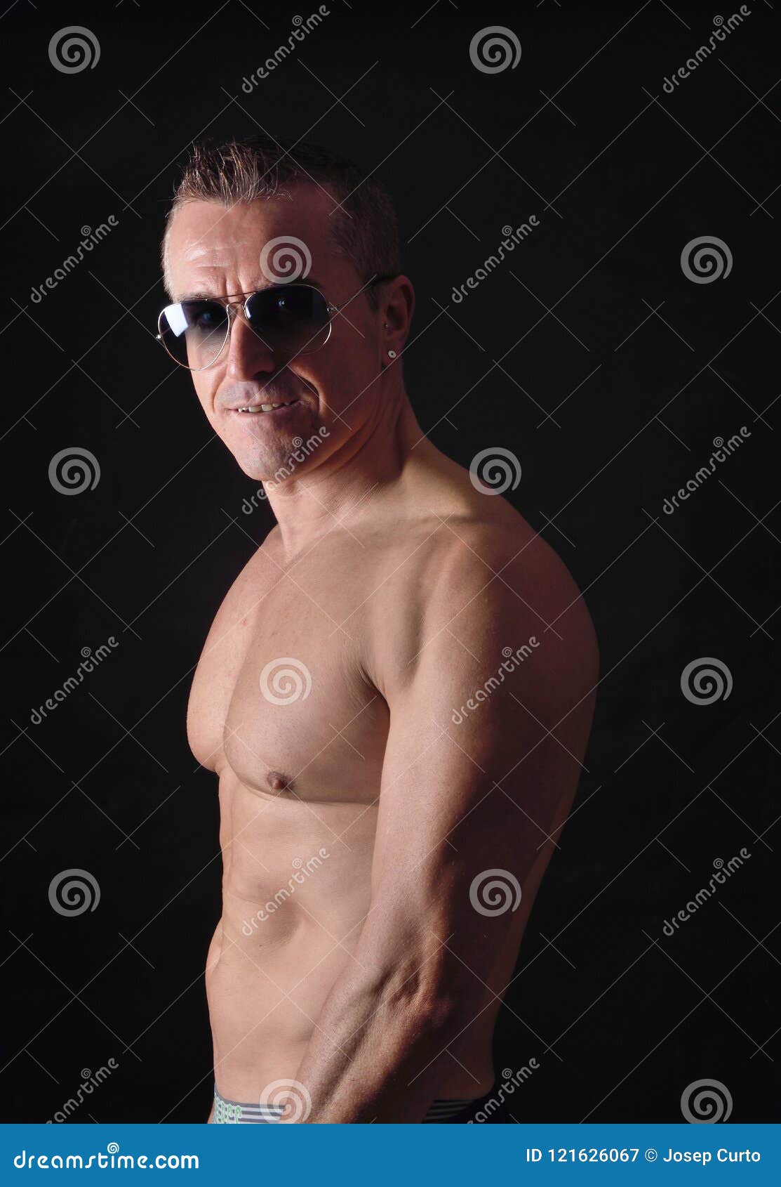 Portrait of a ma on black stock image. Image of adult - 121626067