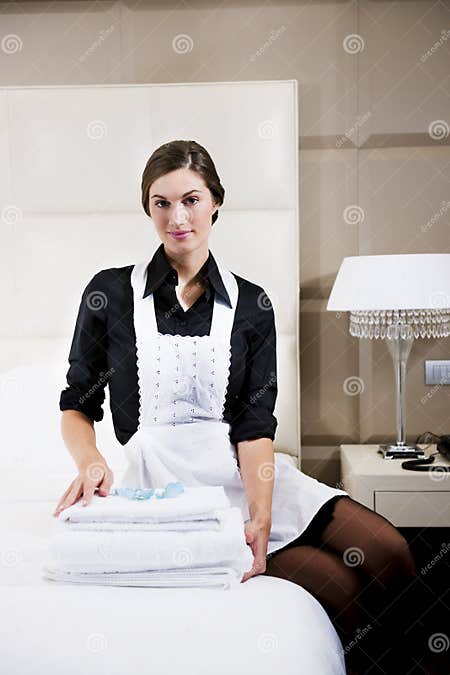 Portrait of a Maid stock photo. Image of young, brown - 17270912