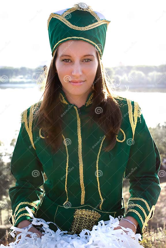 Portrait of a majorette stock image. Image of color, outdoor - 11840987