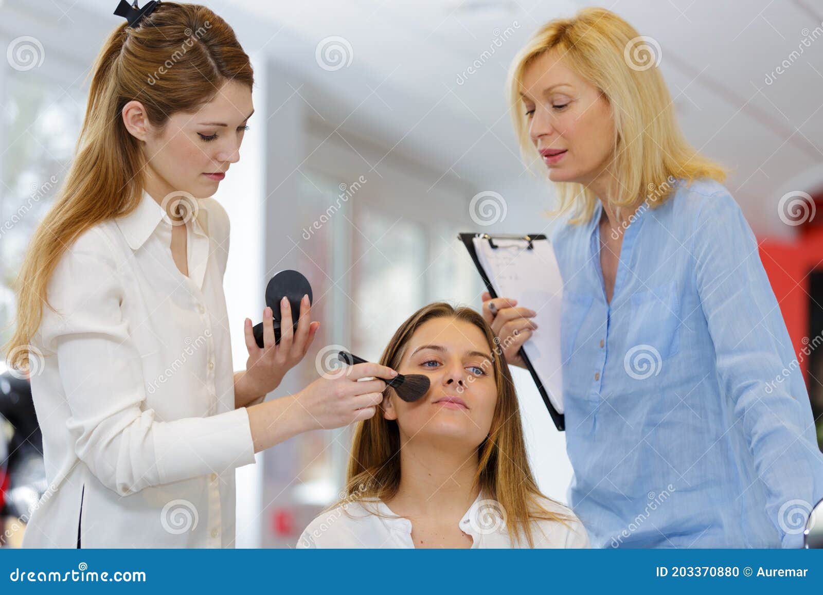 Portrait make up training stock photo. Image of collection - 203370880