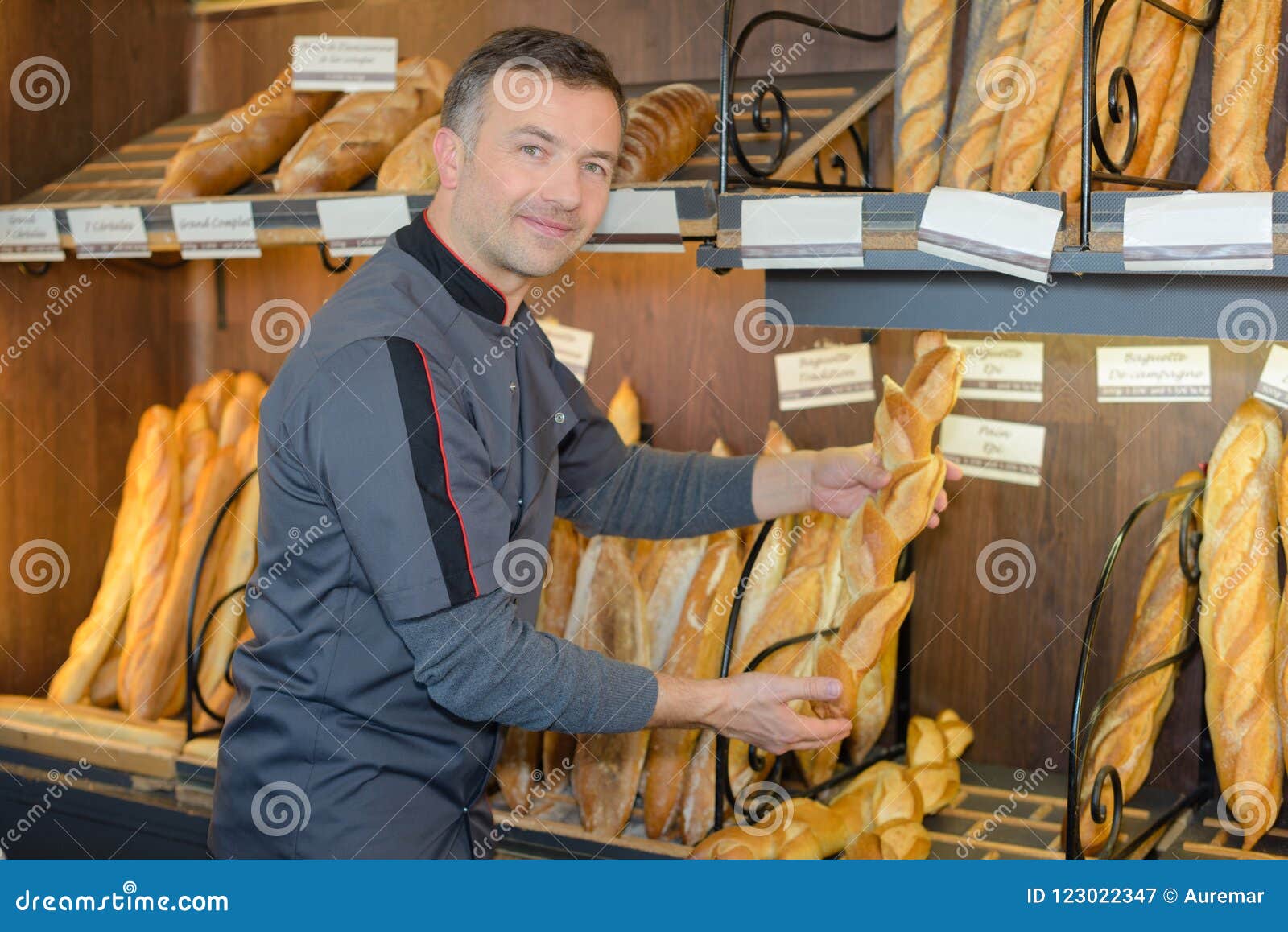 Portrait of male baker stock image. Image of pastry - 123022347