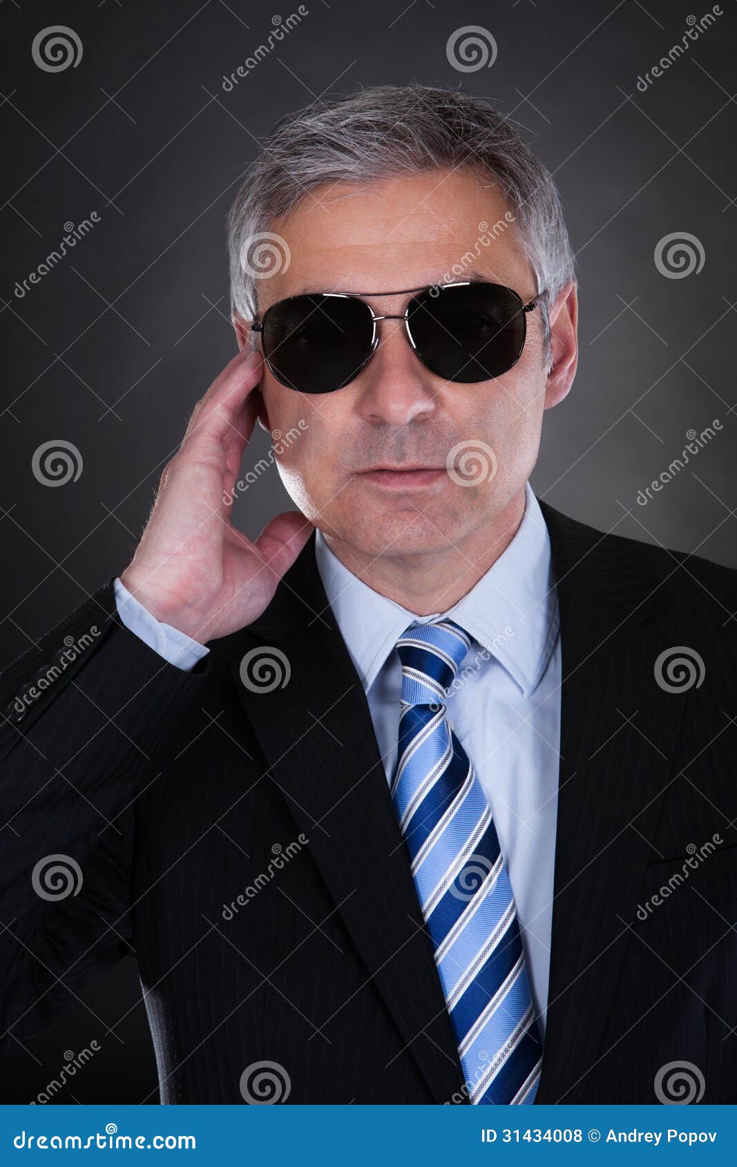 Portrait Of Male Body Guard Stock Photography | CartoonDealer.com #31434008