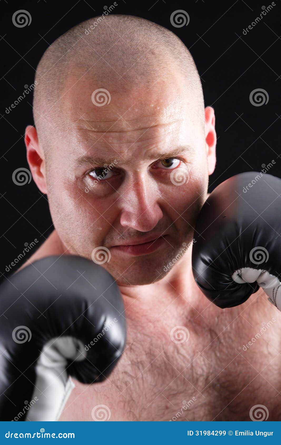 Portrait of a male boxer stock image. Image of strong - 31984299