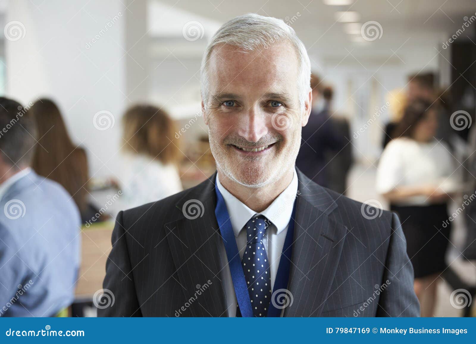 Portrait of Male Delegate during Break at Conference Stock Image ...