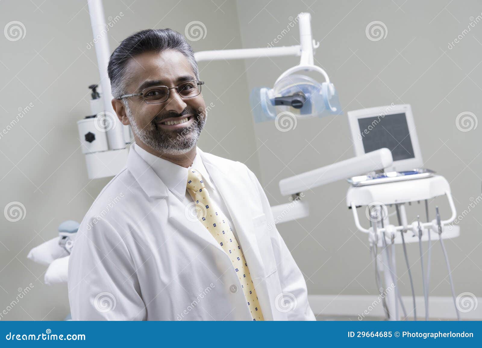 Portrait of Male Dentist stock image. Image of boomer - 29664685
