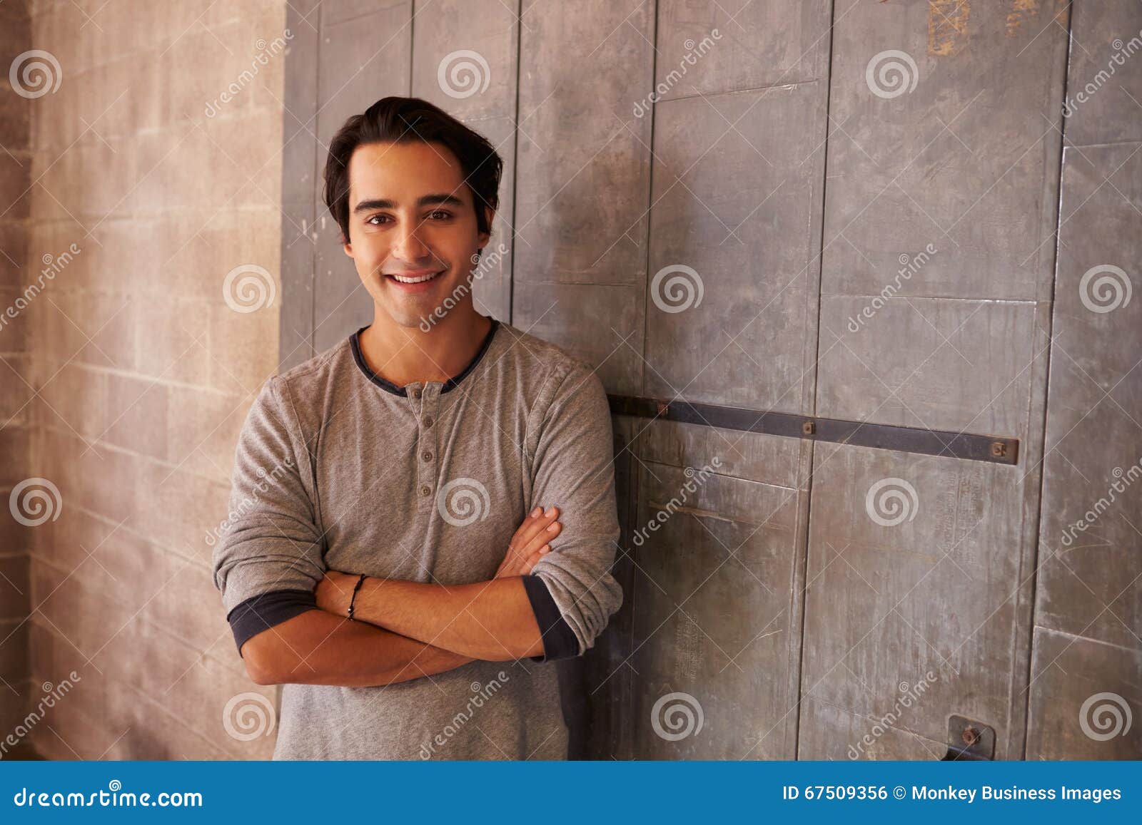 Portrait of Male Designer Standing in Modern Office Stock Photo - Image ...