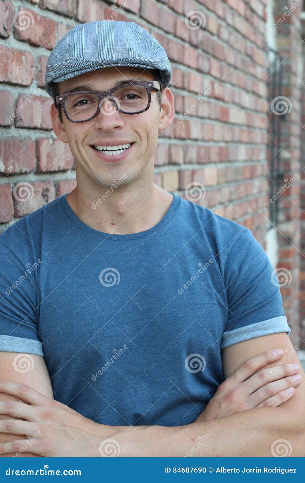 Portrait of Male Designer Standing Outside Modern Office Stock Photo ...