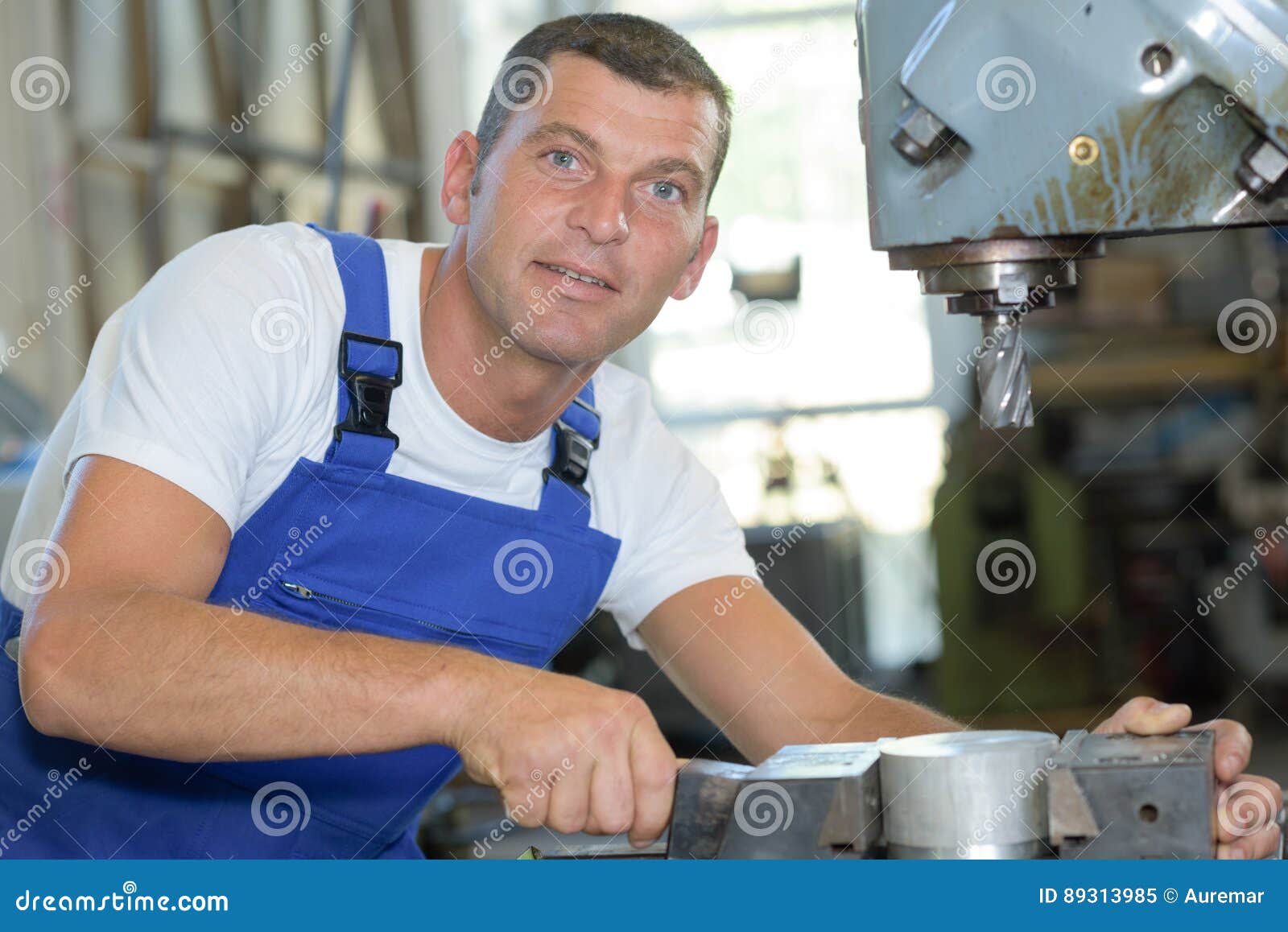 Portrait Male Engineer at Work Stock Image - Image of work, electric ...