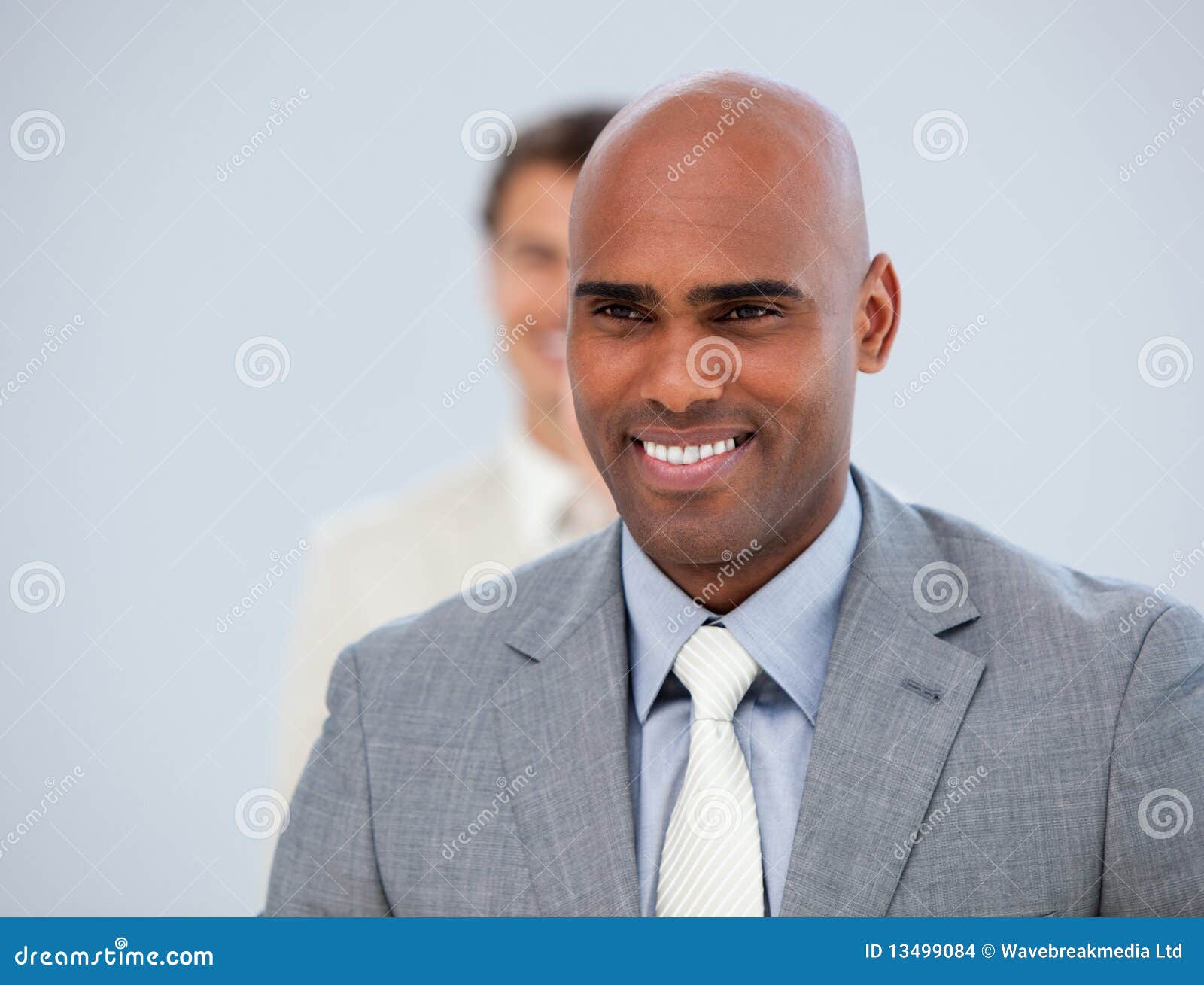 Portrait of a Male Executive and His Colleague Stock Photo - Image of ...