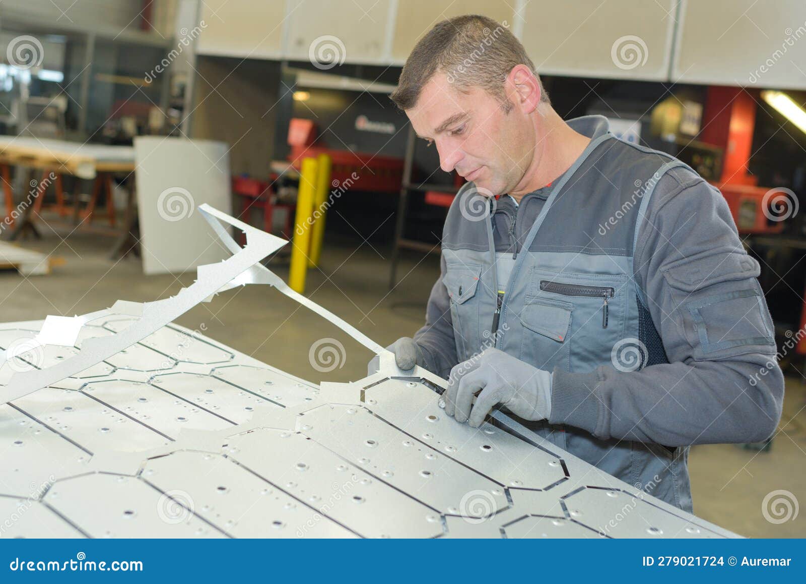 Portrait Male Factory Worker Stock Photo - Image of engineer, moulding ...