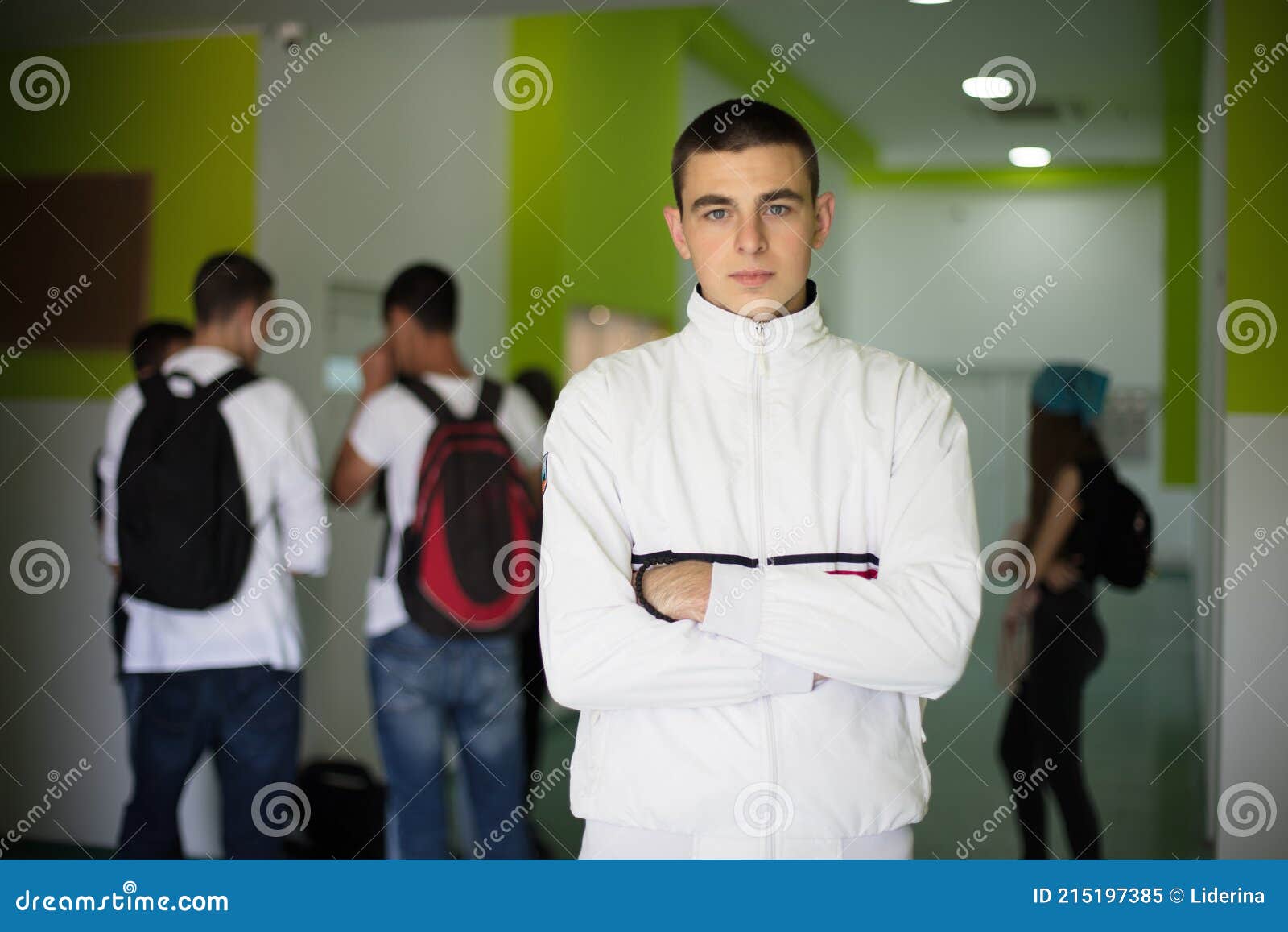 Portrait of Male High School Student Stock Image - Image of ethnicity ...