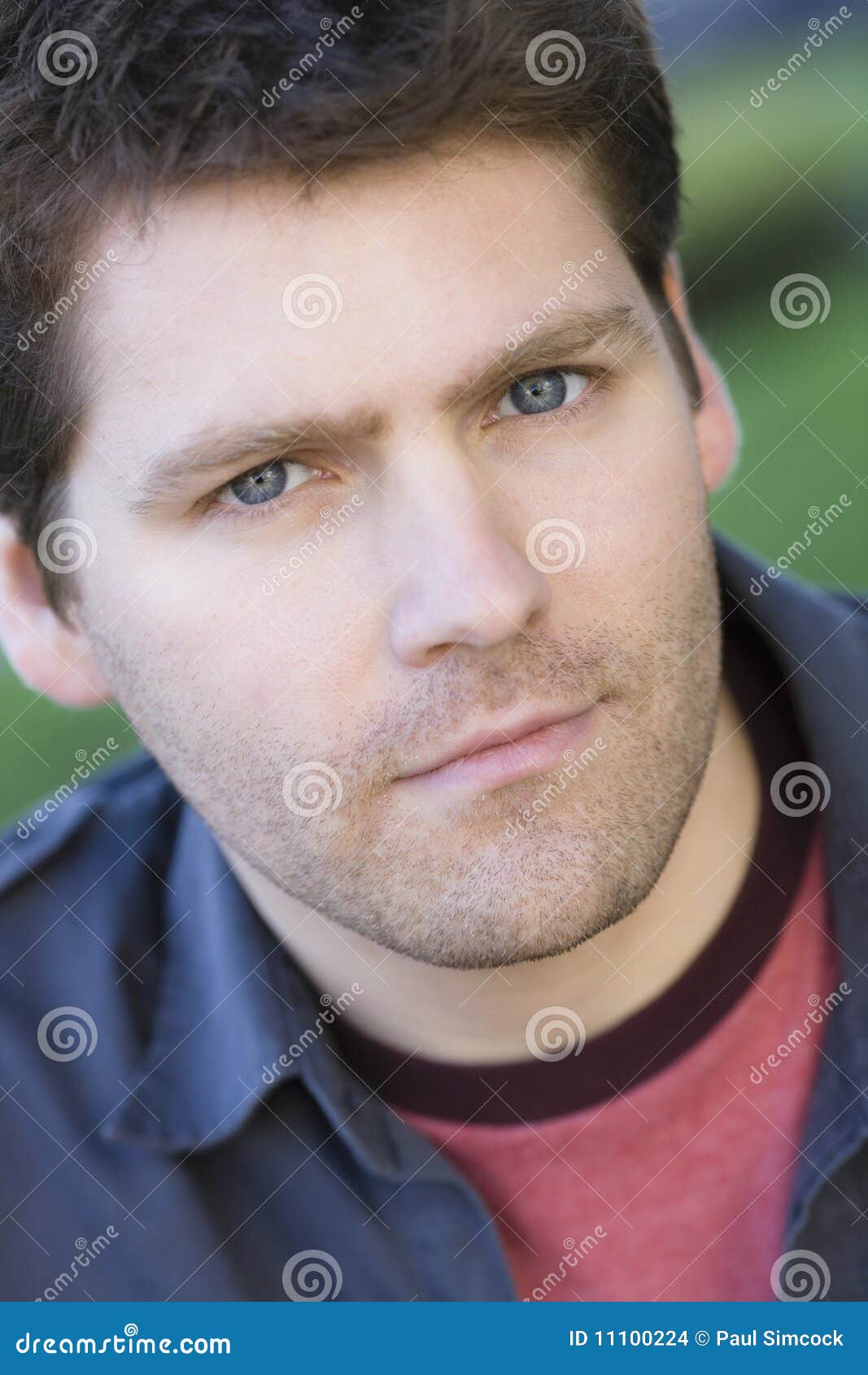 Portrait of Male Outdoors stock photo. Image of daytime - 11100224
