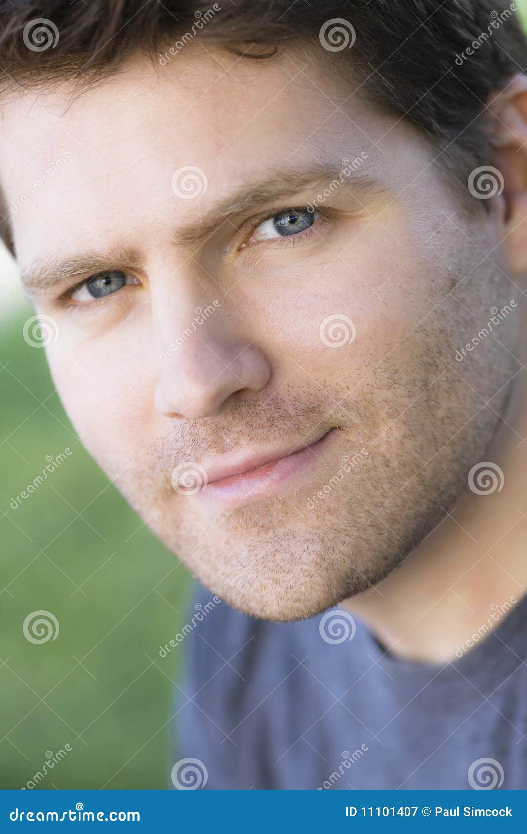 Portrait of Male Outdoors stock image. Image of relaxed - 11101407