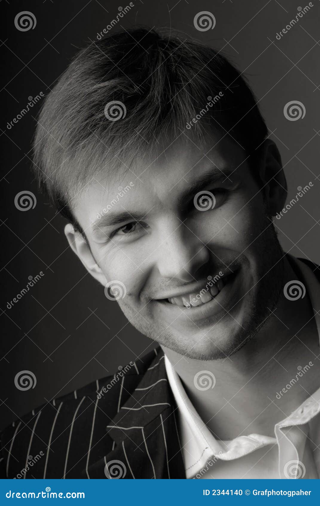 Portrait male, smile stock photo. Image of kind, attractive - 2344140