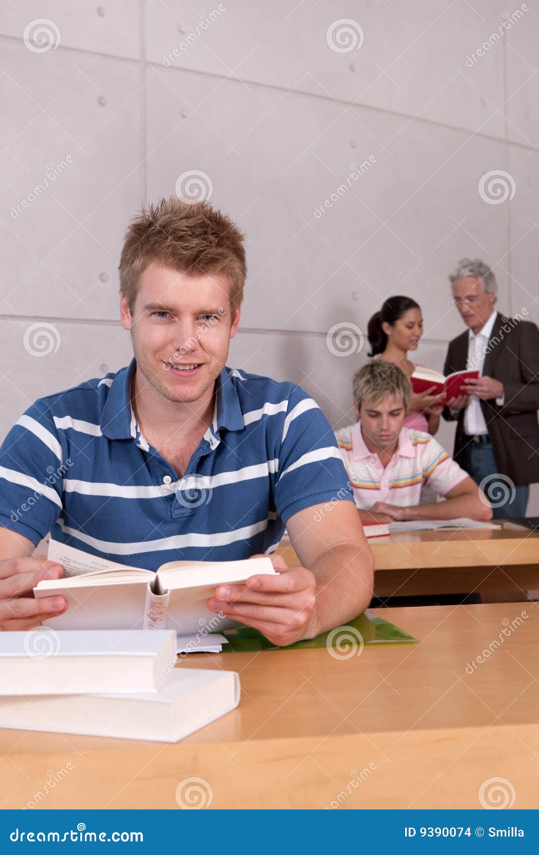 Portrait of male student stock photo. Image of campus - 9390074
