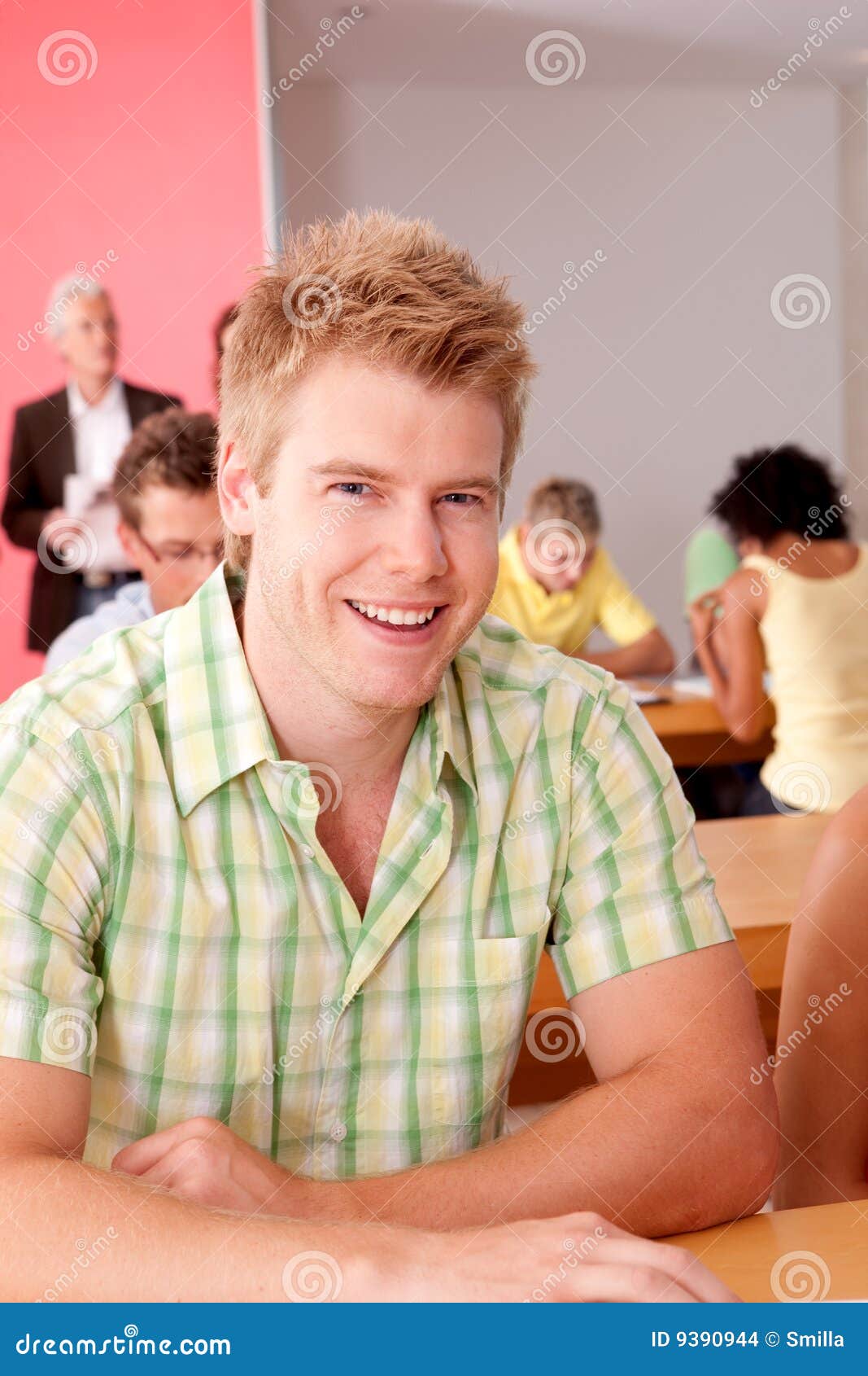 Portrait of male Student stock photo. Image of education - 9390944