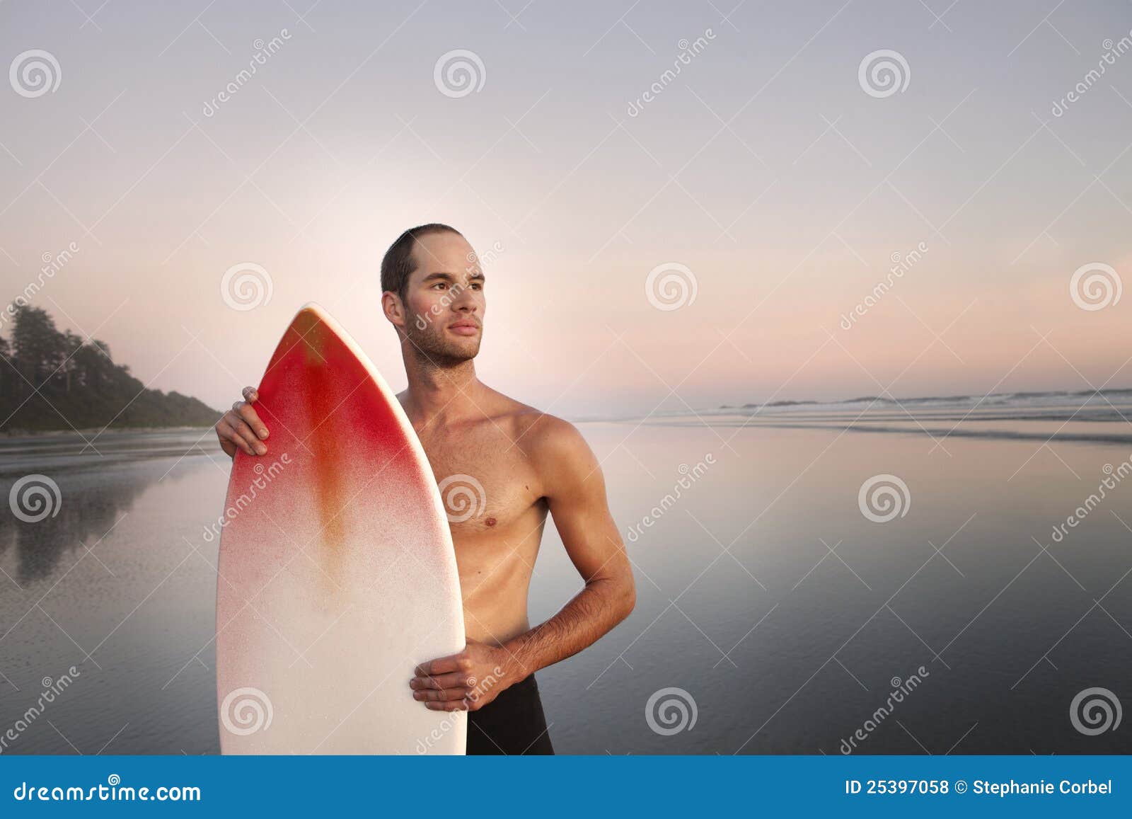 Portrait of a Male Surfer stock photo. Image of person - 25397058