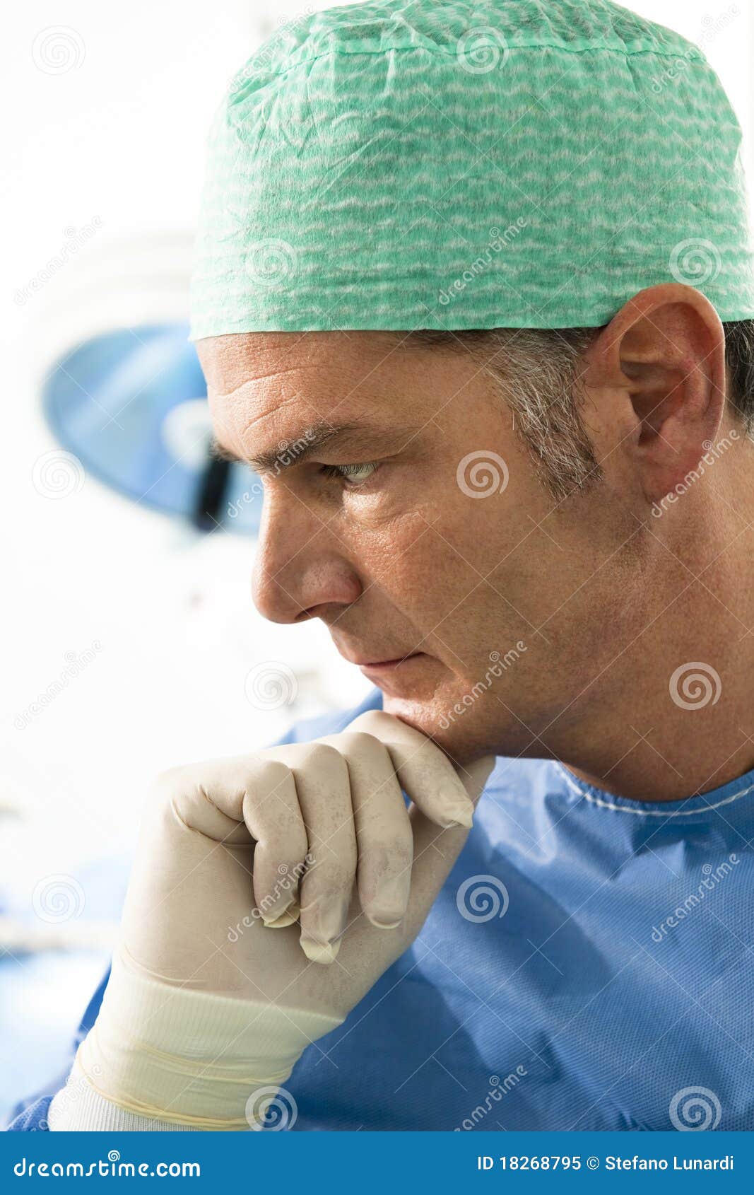 Portrait of a Male Surgeon stock image. Image of bonnet - 18268795