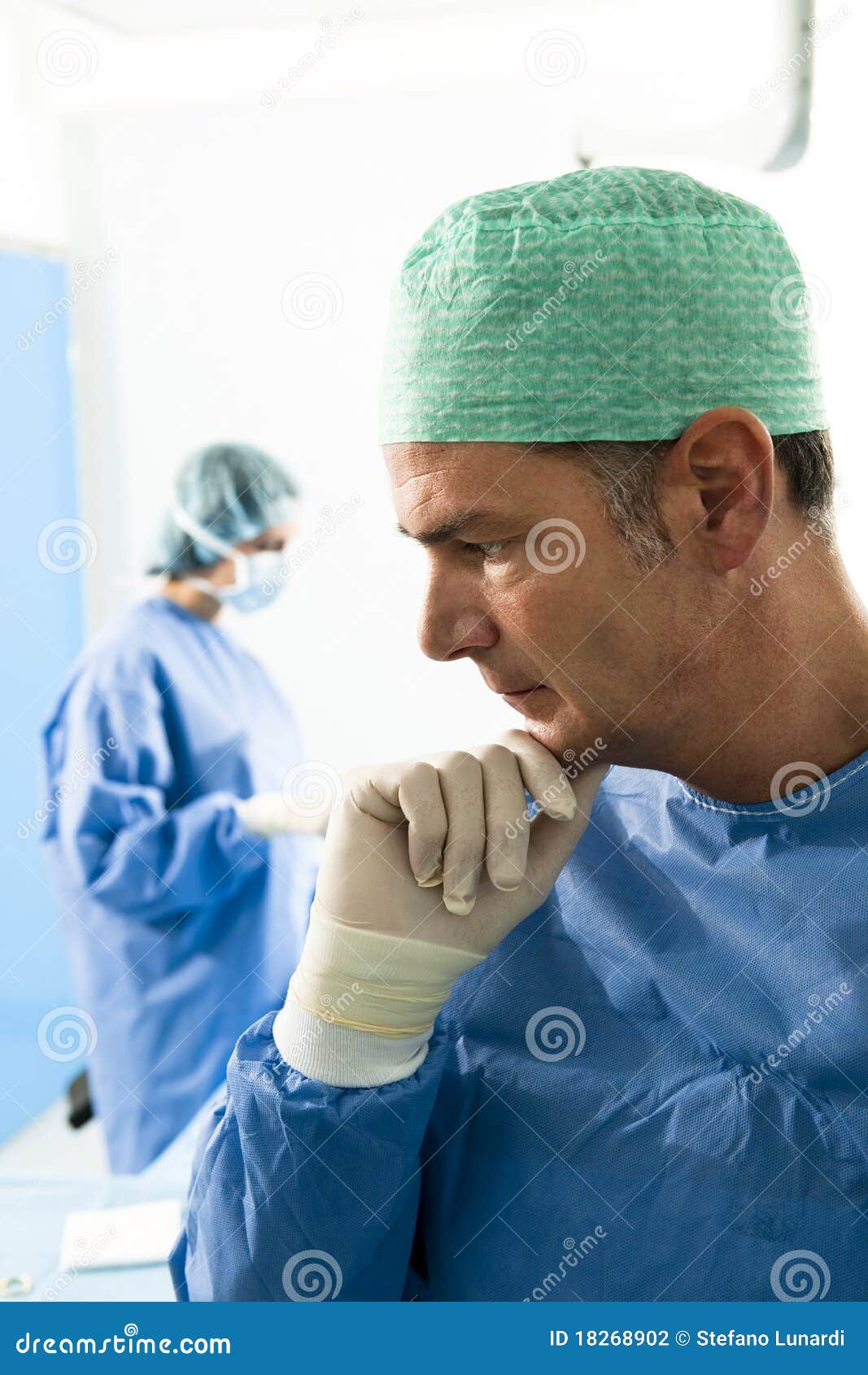 Portrait of a Male Surgeon at Work Stock Photo - Image of surgical ...