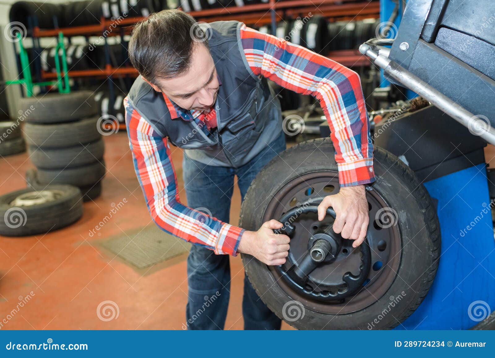 Portrait Male Vulcanizing Worker Stock Photo - Image of vulcanizing ...