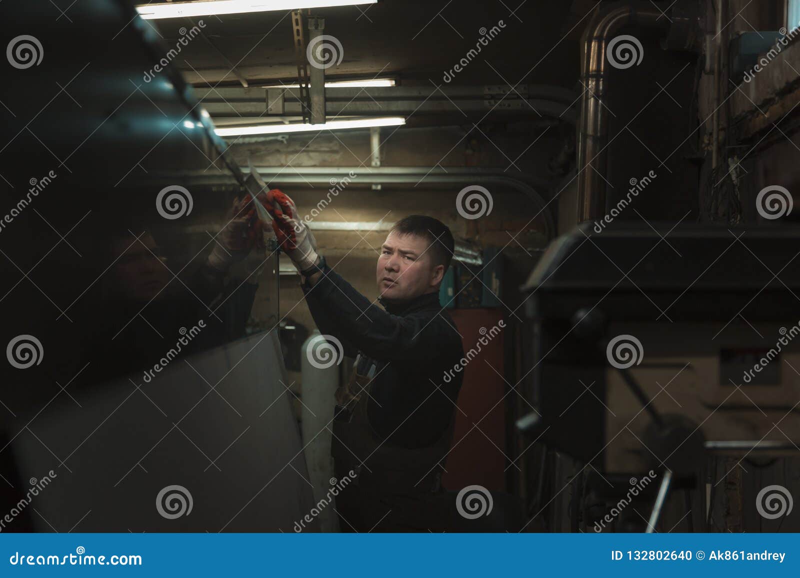 Portrait of a Locksmith in the Workplace Stock Photo - Image of hand ...