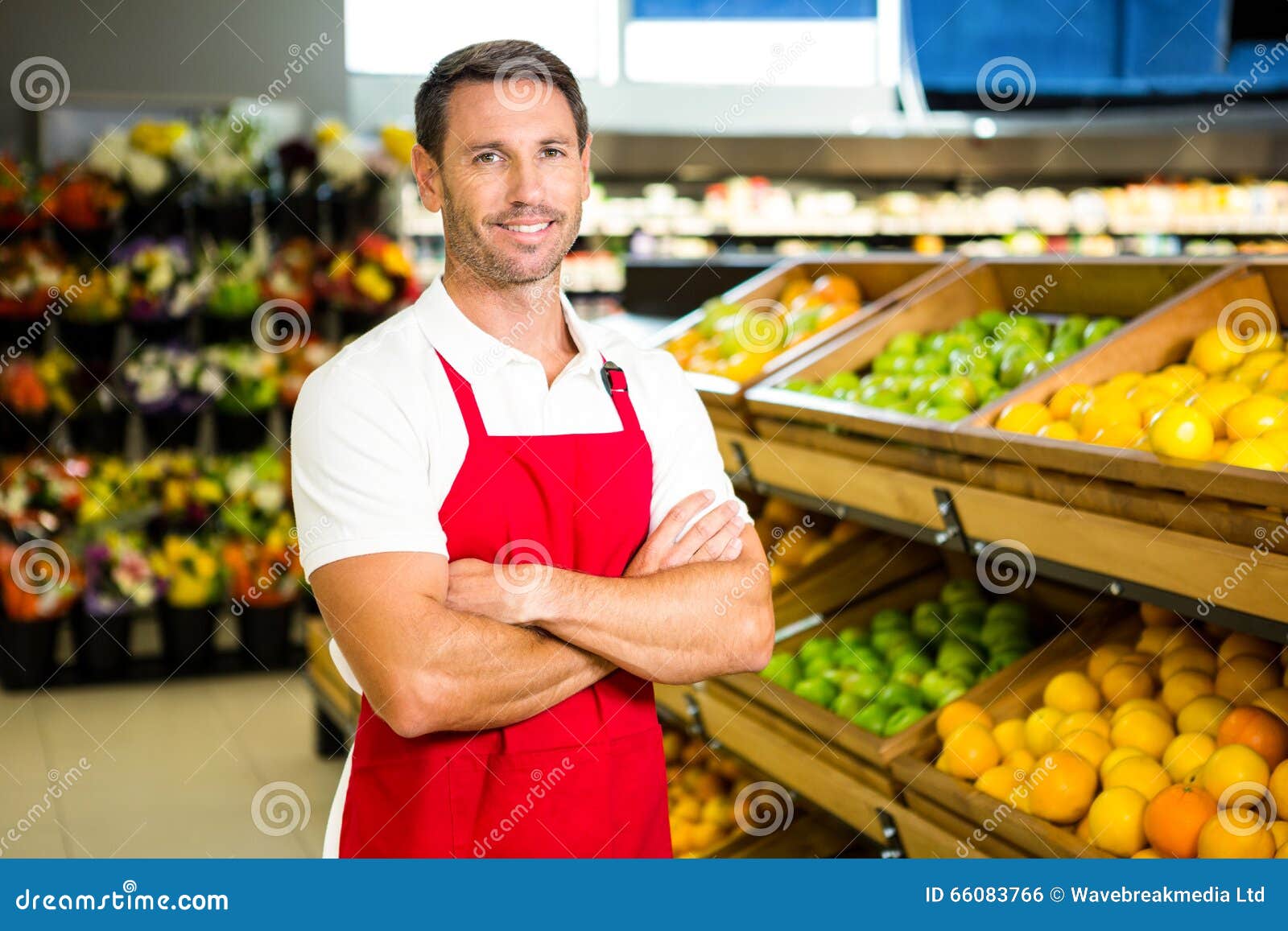 Portrait of male worker stock photo. Image of cheerful - 66083766