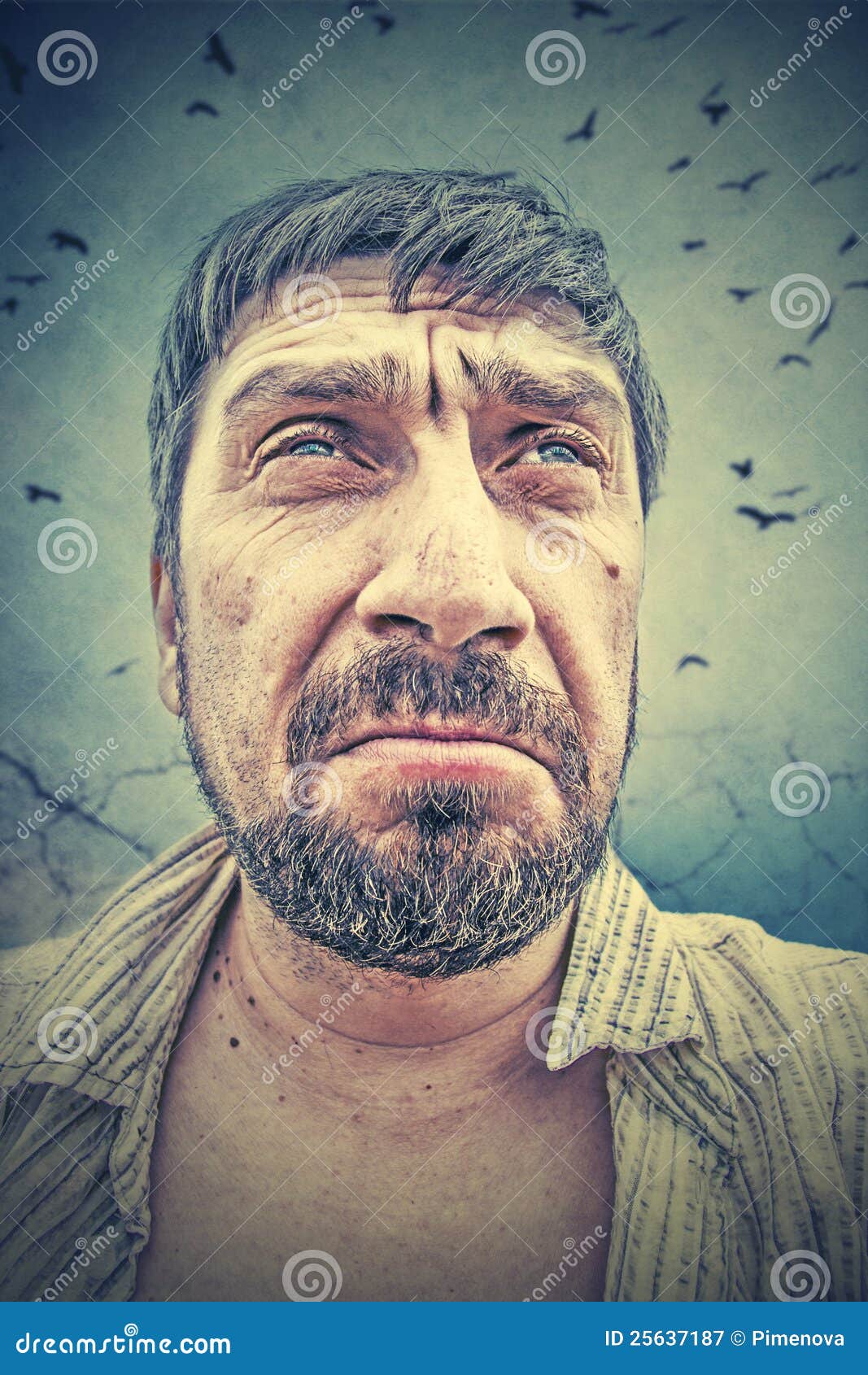 Portrait of a man stock image. Image of grief, guilt - 25637187