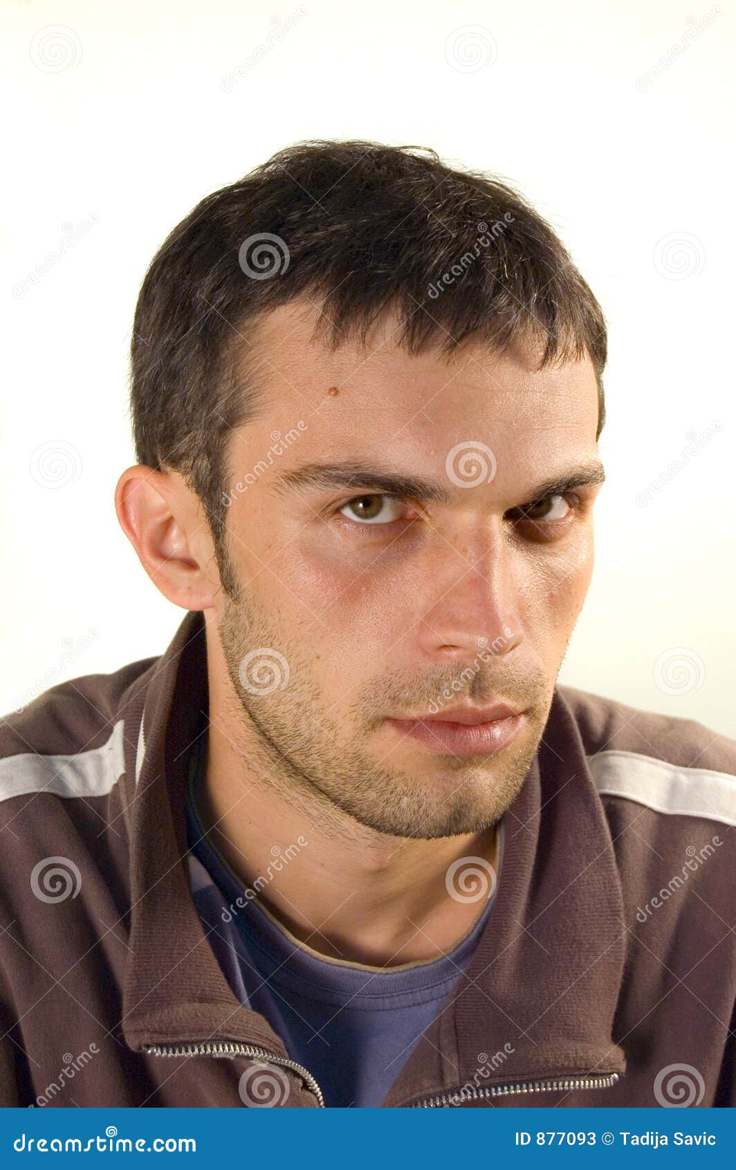 Portrait man stock image. Image of mouth, portrait, male - 877093