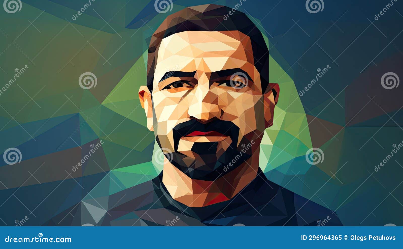 A Portrait of a Man with a Beard and a Black Shirt is Featured in a Low ...