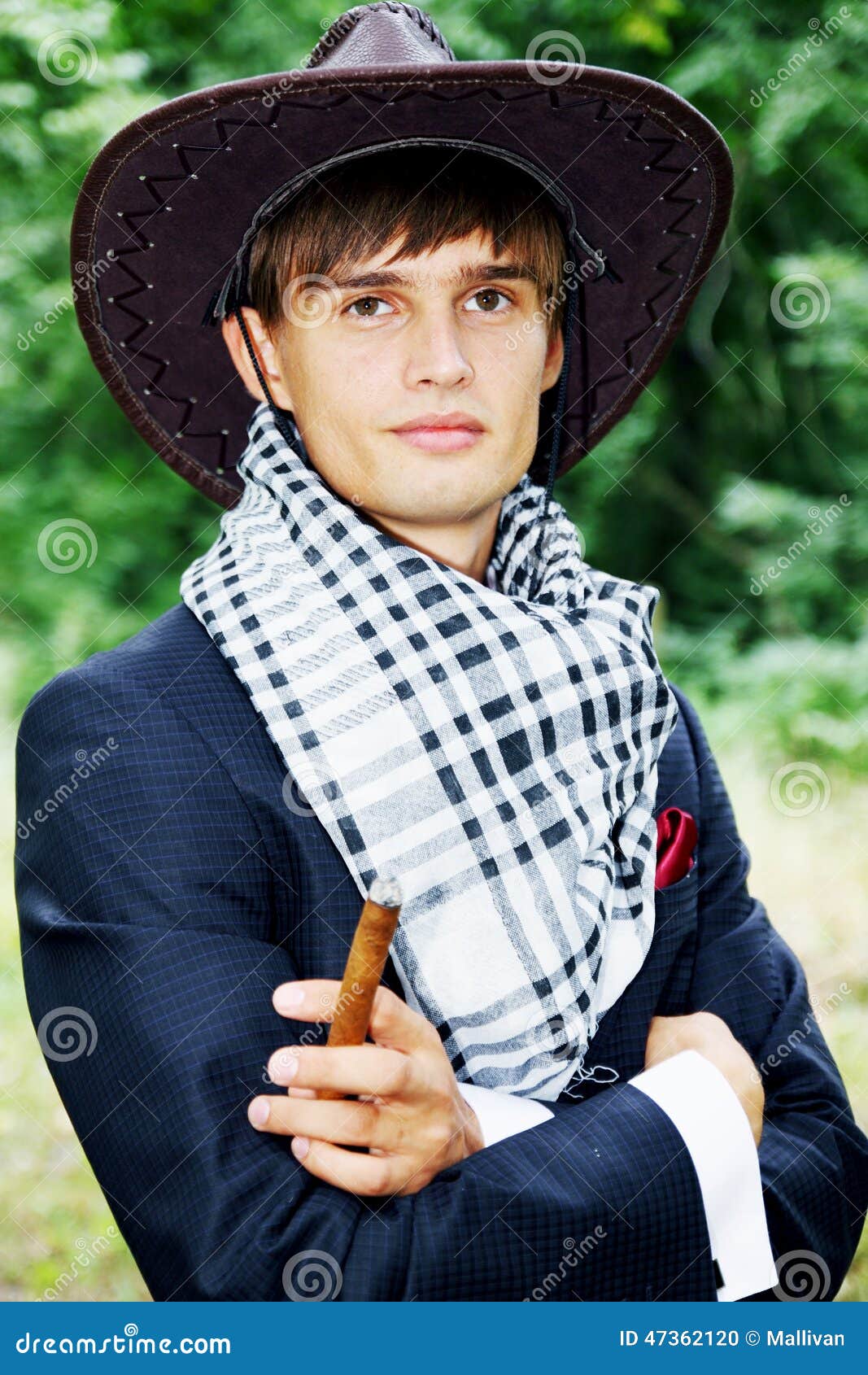 Portrait of a Man with Cigar Stock Photo - Image of ethnicities ...
