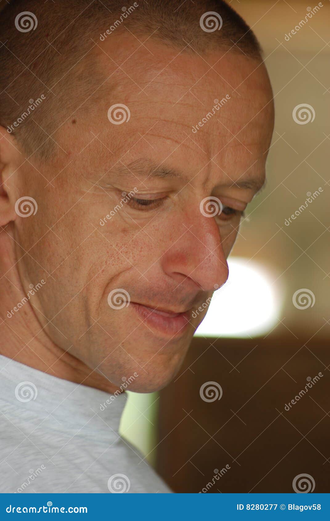 Portrait of Man Concentrating on His Task Stock Image - Image of real ...