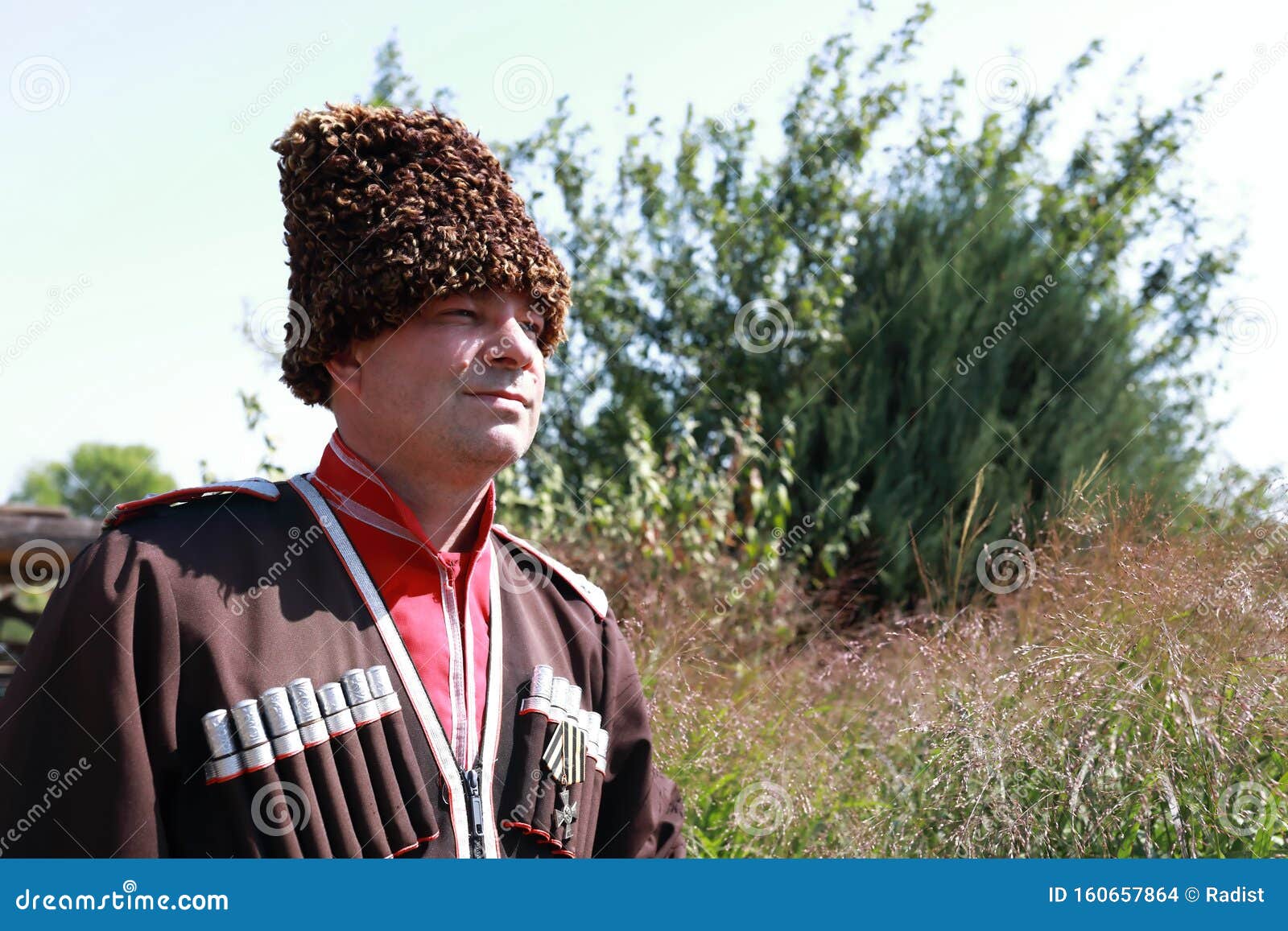 Man in a Cossack clothes stock photo. Image of folklore - 160657864