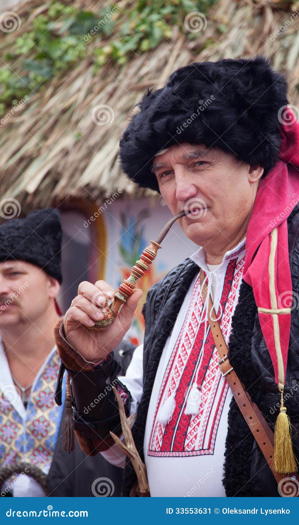 Portrait of a man Cossack editorial photo. Image of headdress - 33553631