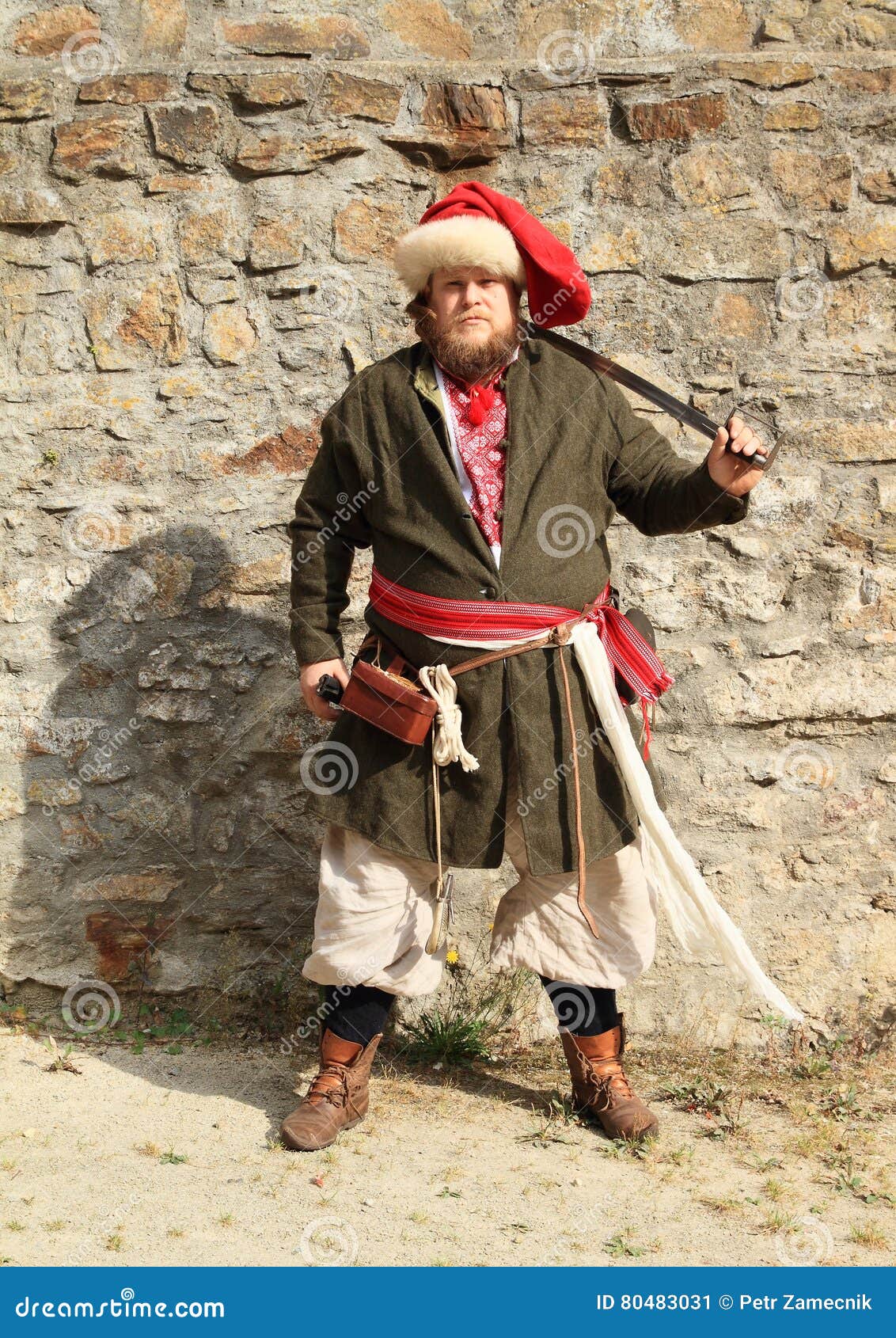 Portrait of Man with Cutlass Editorial Photo - Image of fence, standing ...