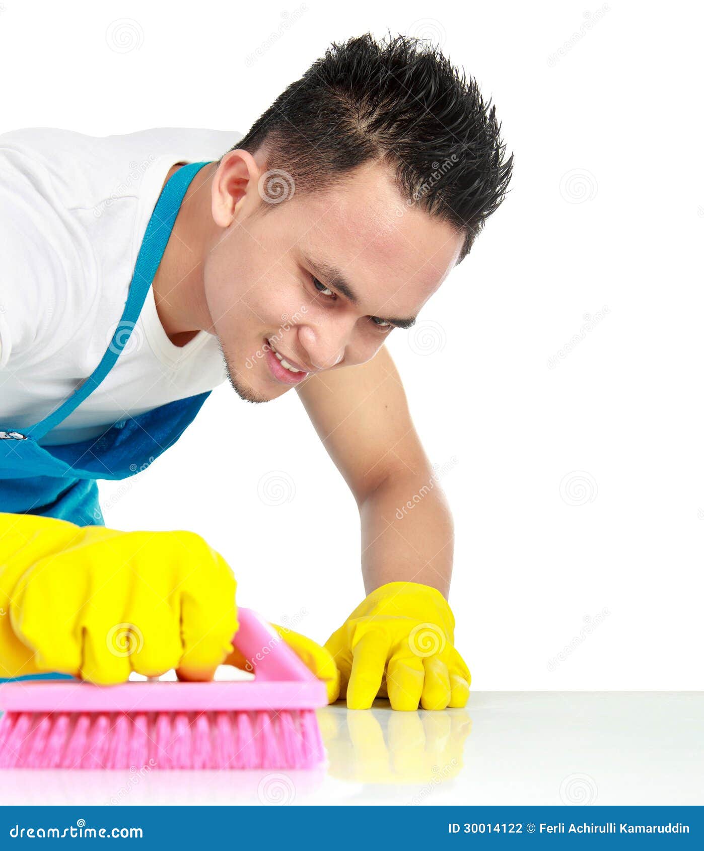 Male doing cleaning stock photo. Image of white, housework - 30014122