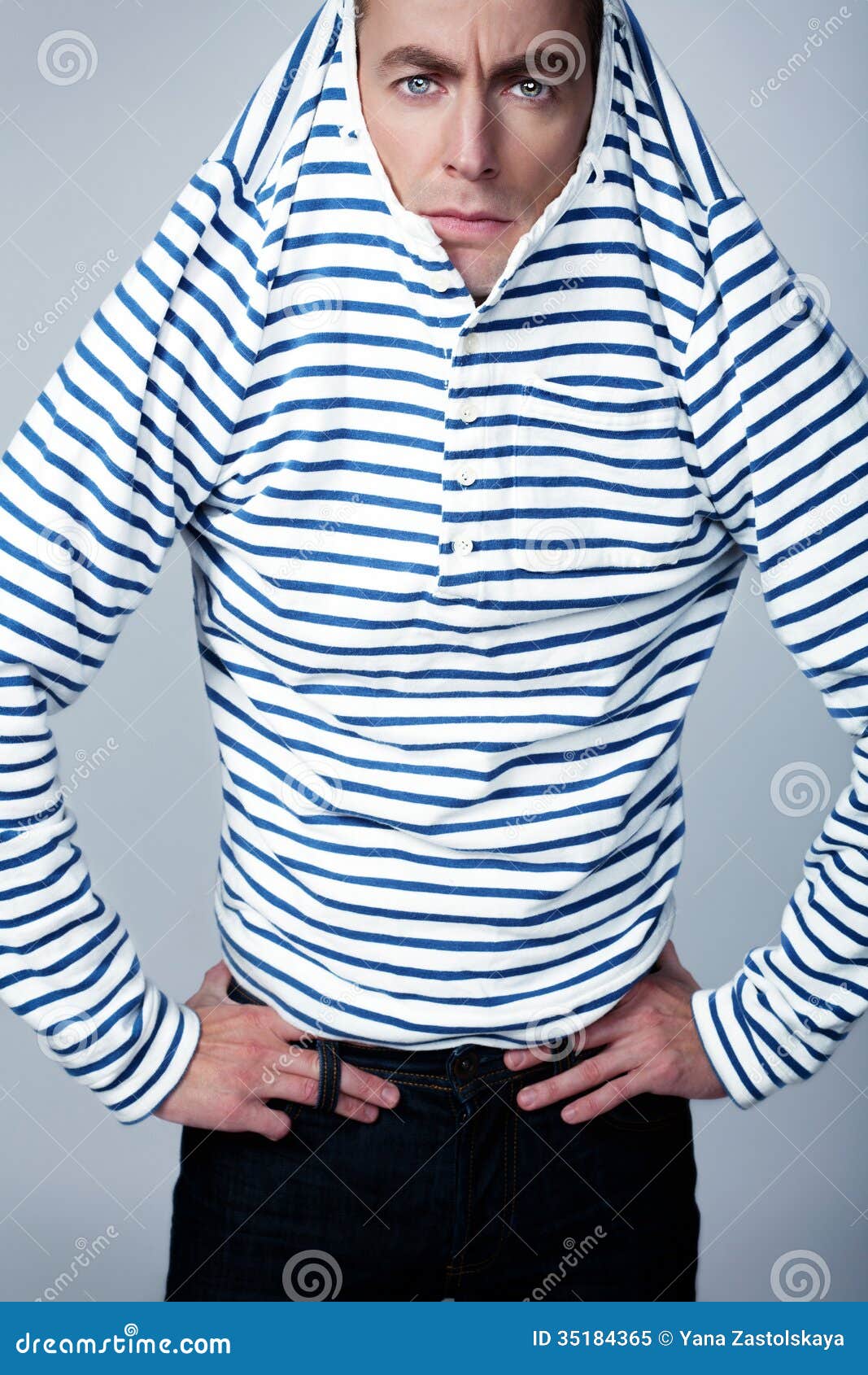 Portrait of a man dressing stock image. Image of expression - 35184365