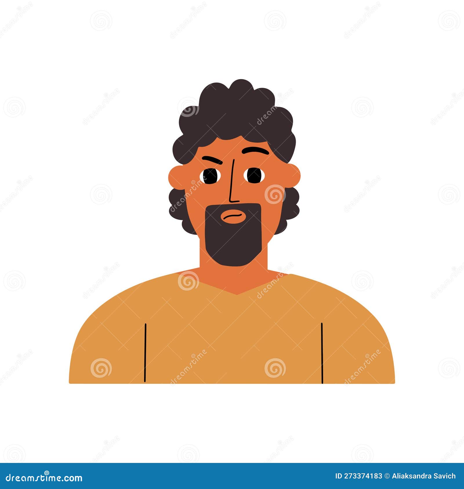 Portrait of a Man with an Expression of Skepticism, Puzzlement ...