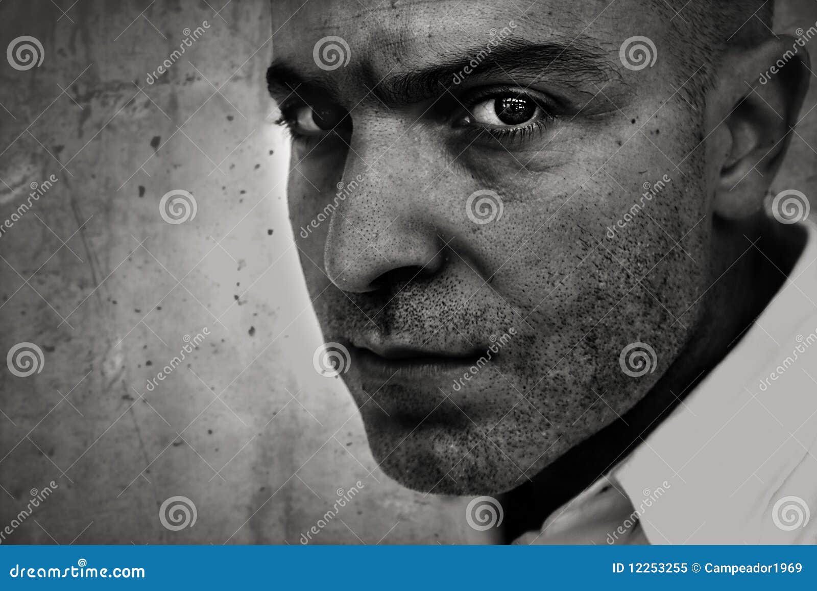 Portrait of Man Facing Camera Stock Image - Image of looking, hight ...
