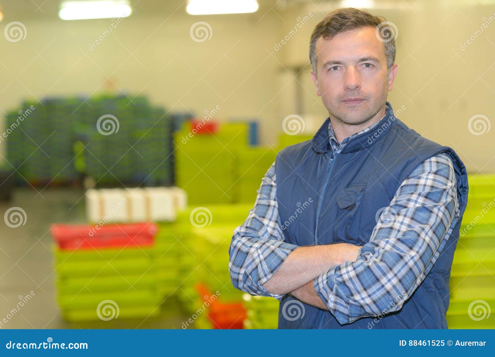 Portrait man in factory stock image. Image of expression - 88461525