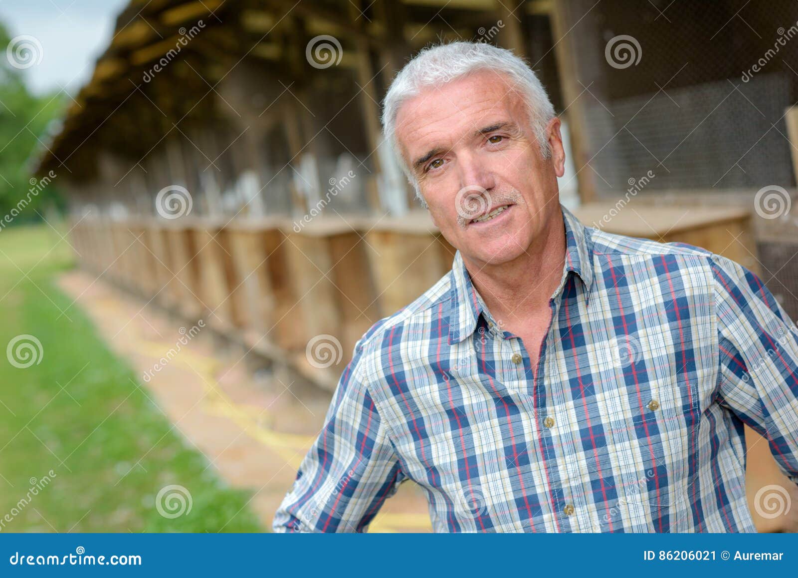 Portrait man in front barn stock image. Image of portrait - 86206021