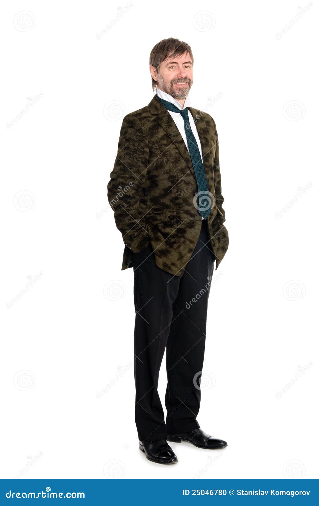Portrait Man in Full Length Stock Photo - Image of middle, businessman ...