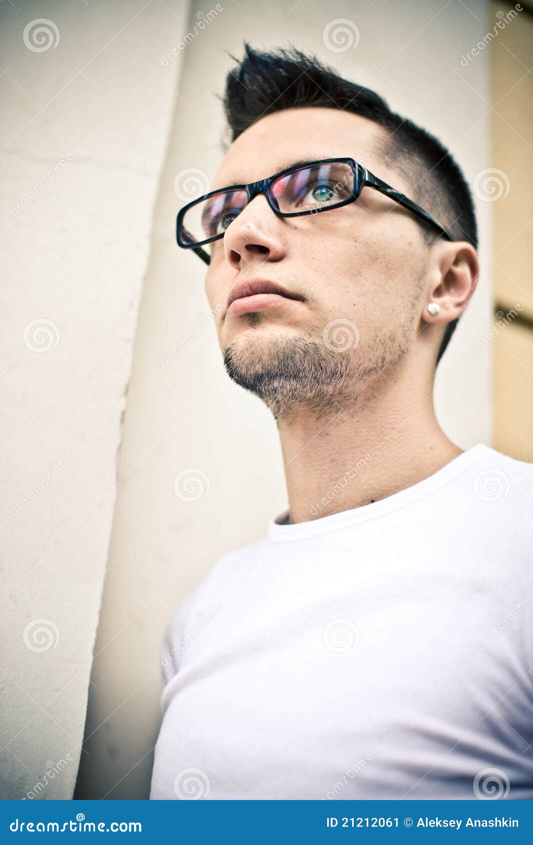 Portrait of the Man in Glasses Stock Image - Image of eyes, person ...