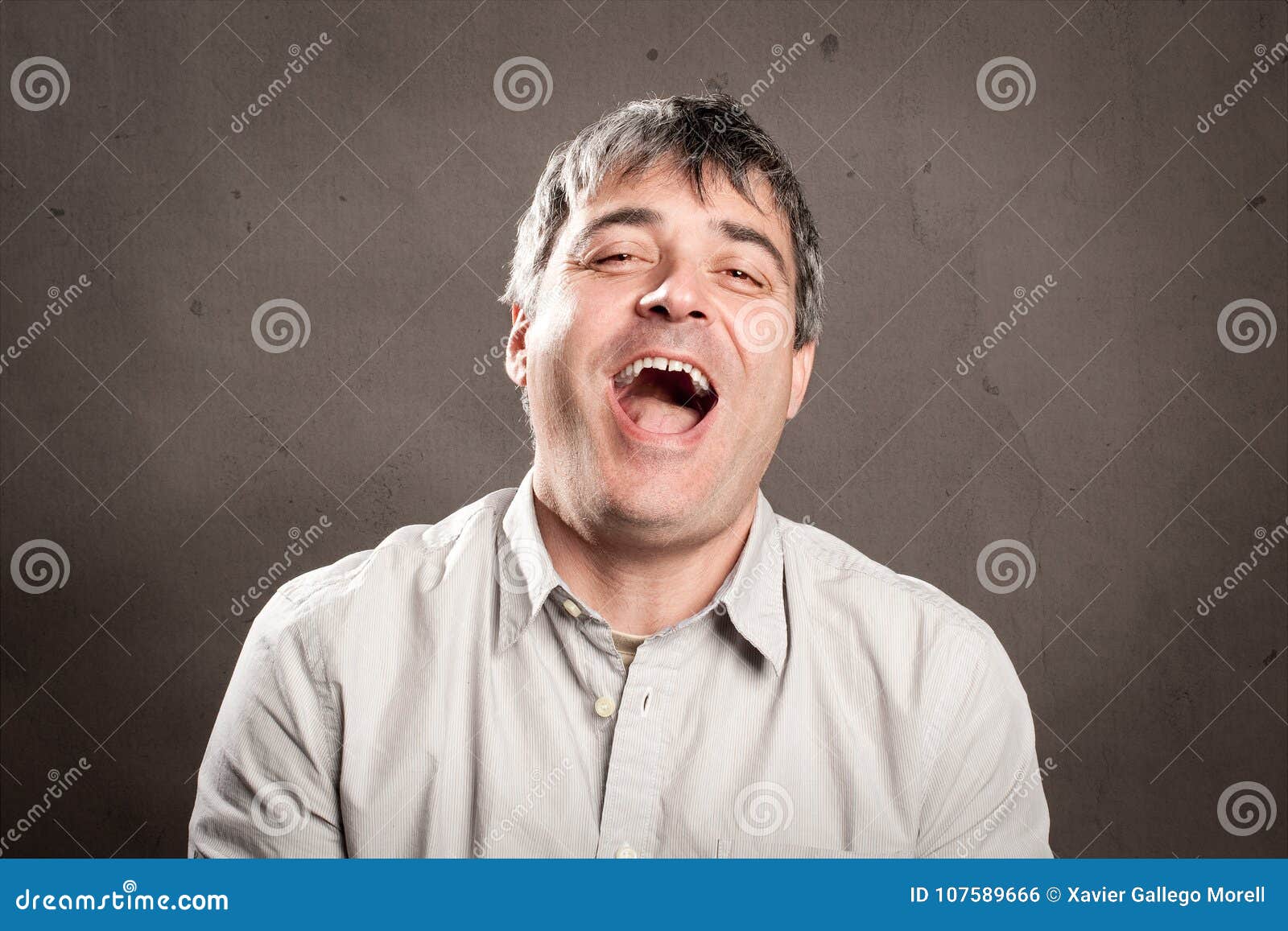 Man with happy expression stock photo. Image of people - 107589666