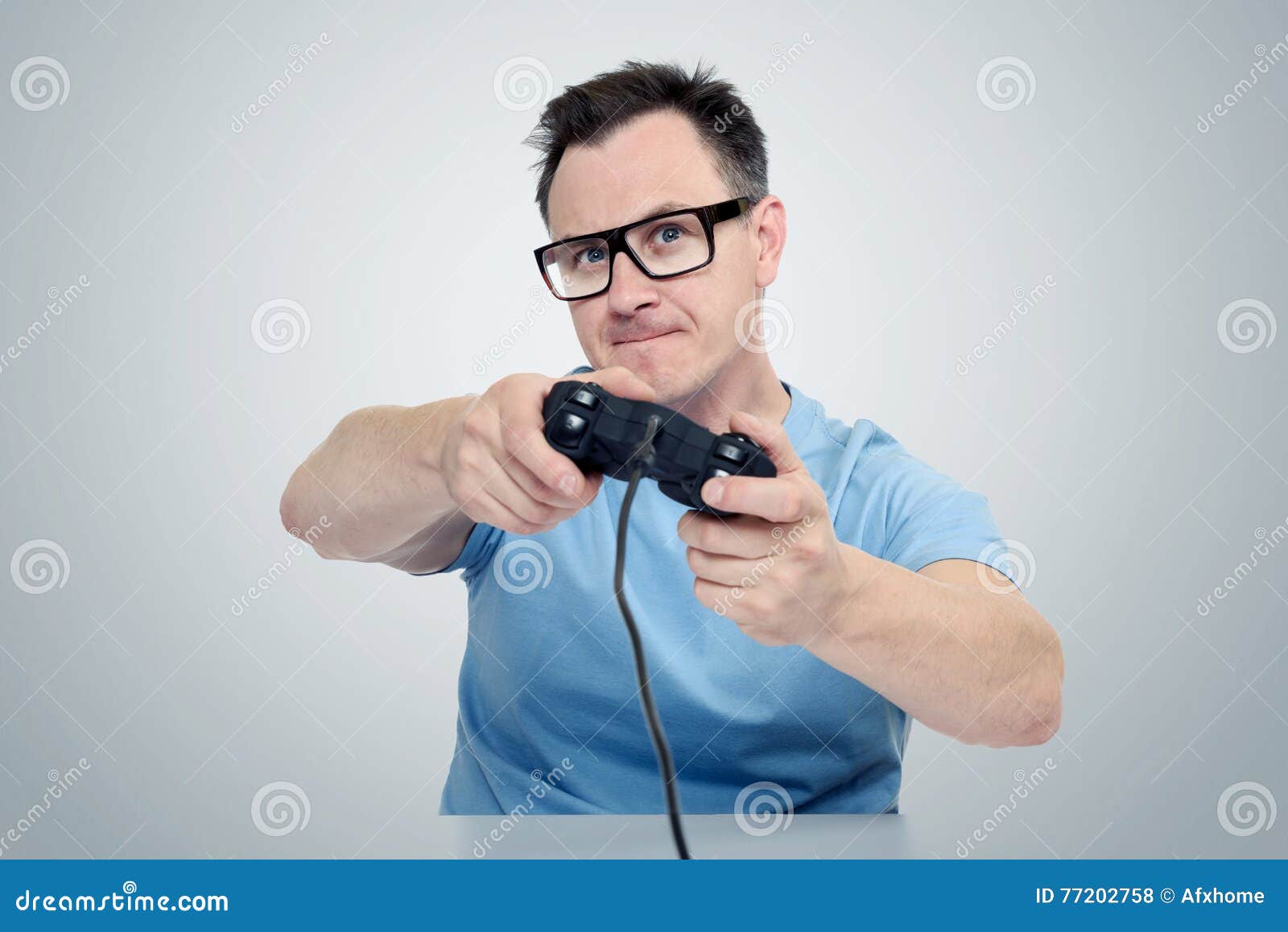 Portrait Gamer African American Beautiful Woman Play Online Games ...